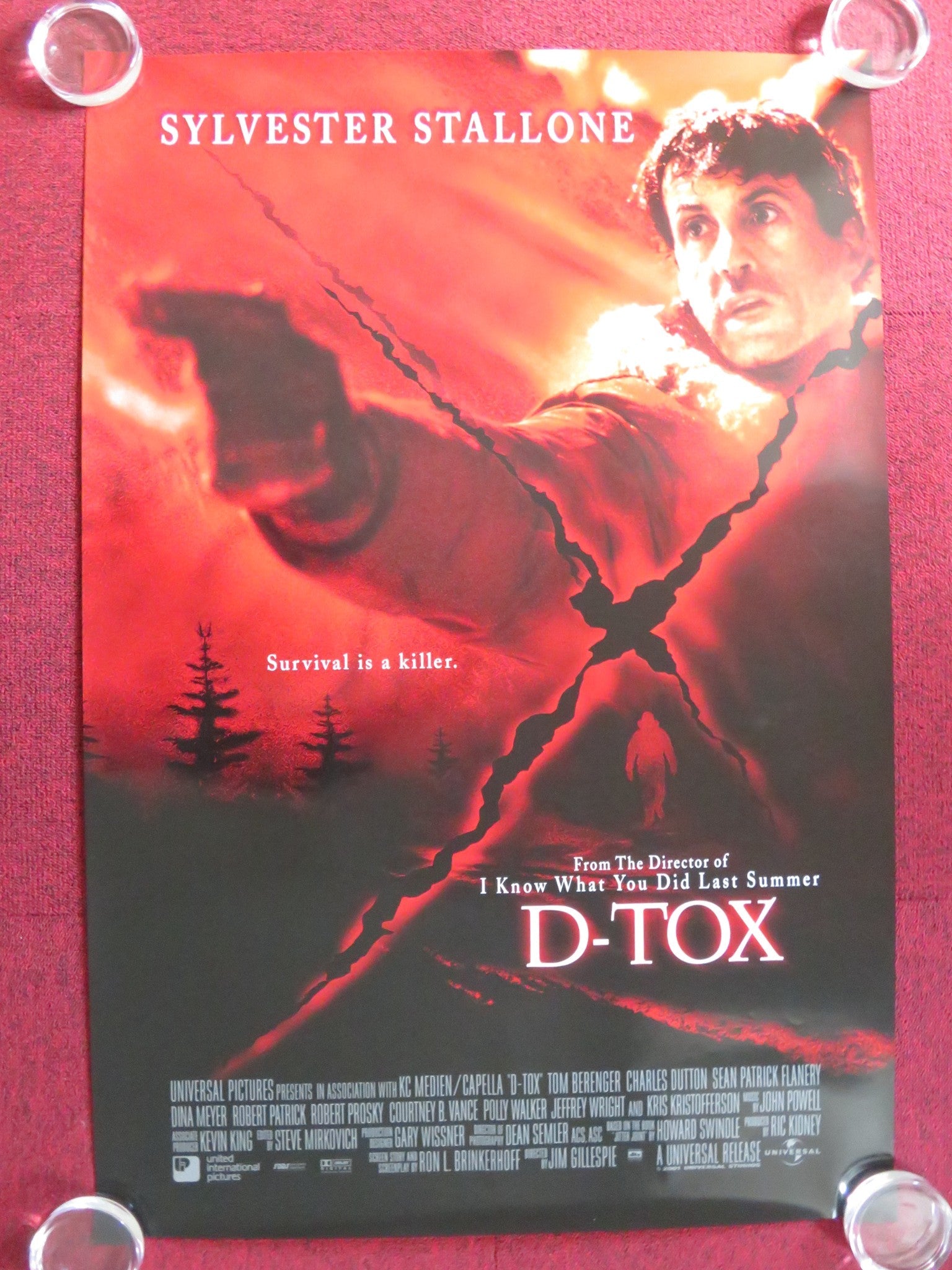 D-TOX / EYE SEE YOU US ONE SHEET ROLLED POSTER SYLVESTER STALLONE 2002 ...