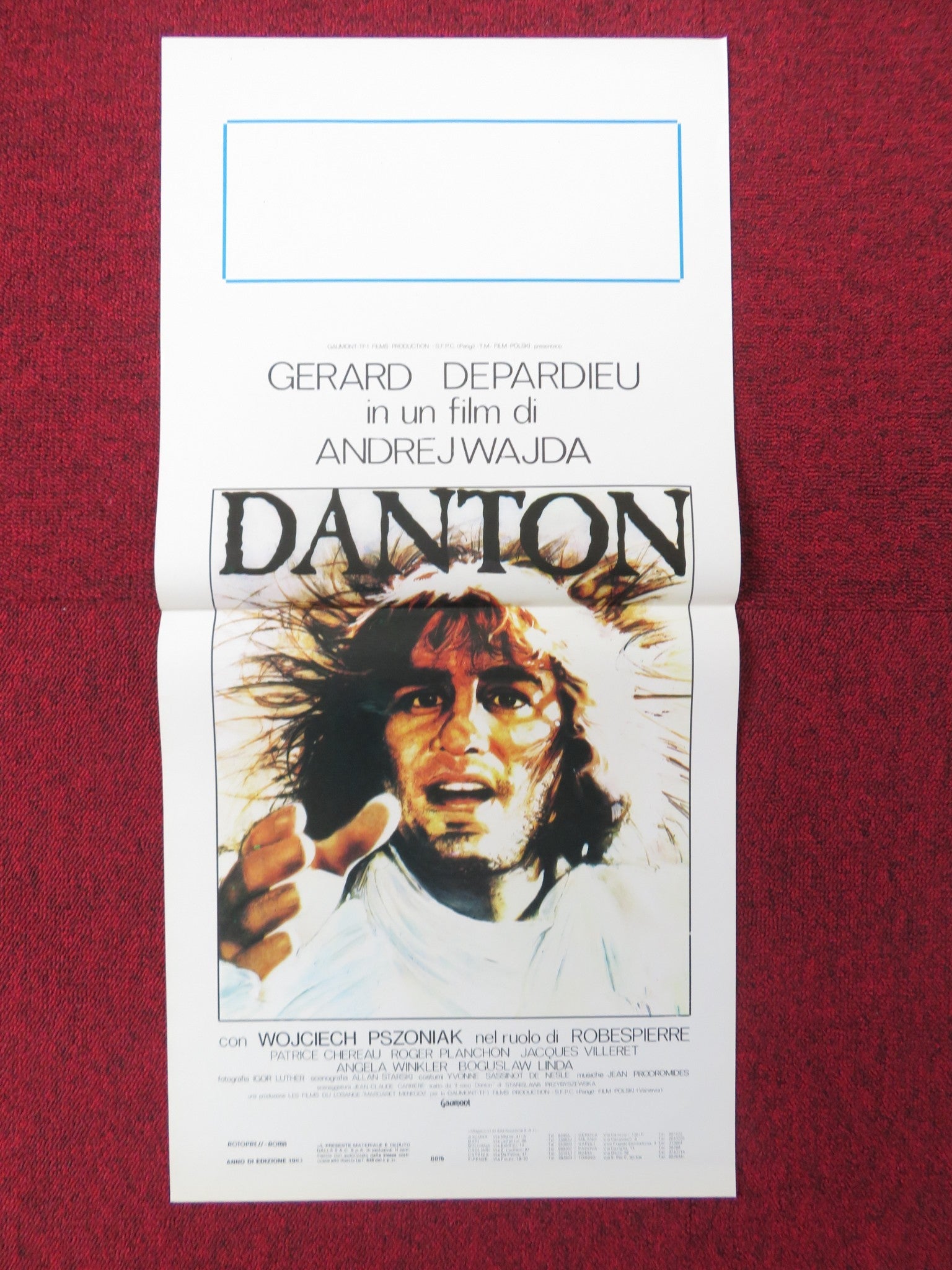 DANTON ITALIAN LOCANDINA POSTER GERARD DEPARDIEU WOJCIECH PSZONIAK 198 ...