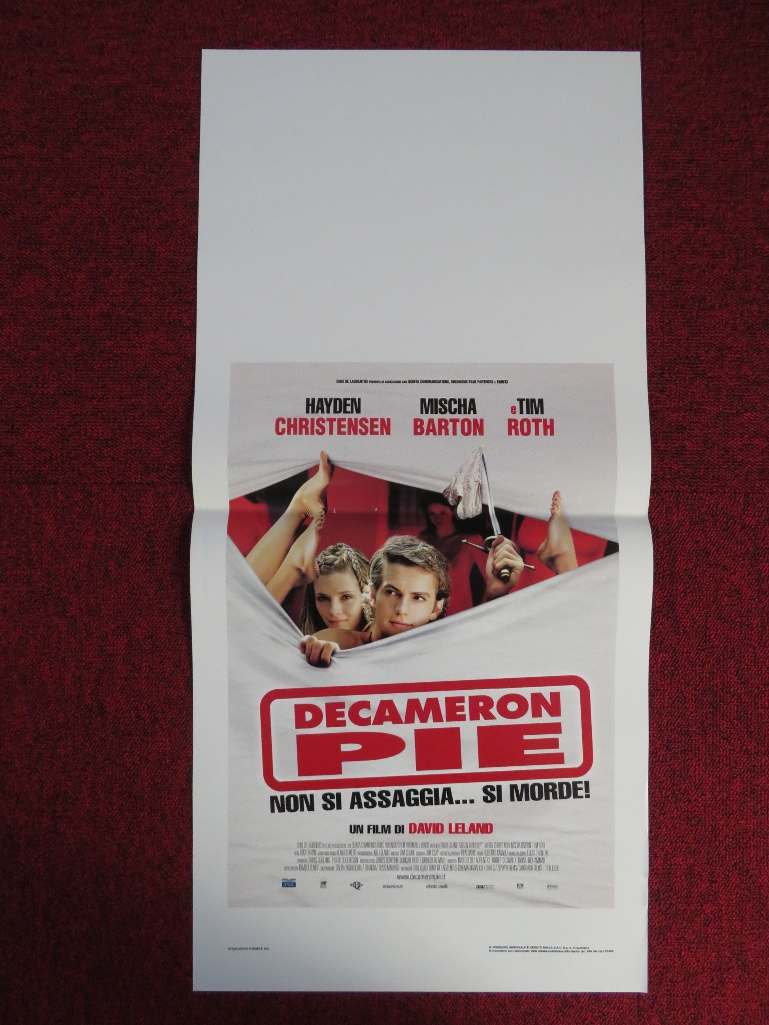 DECAMERON PIE ITALIAN LOCANDINA POSTER HAYDEN CHRISTENSEN MISCHA BARTO ...
