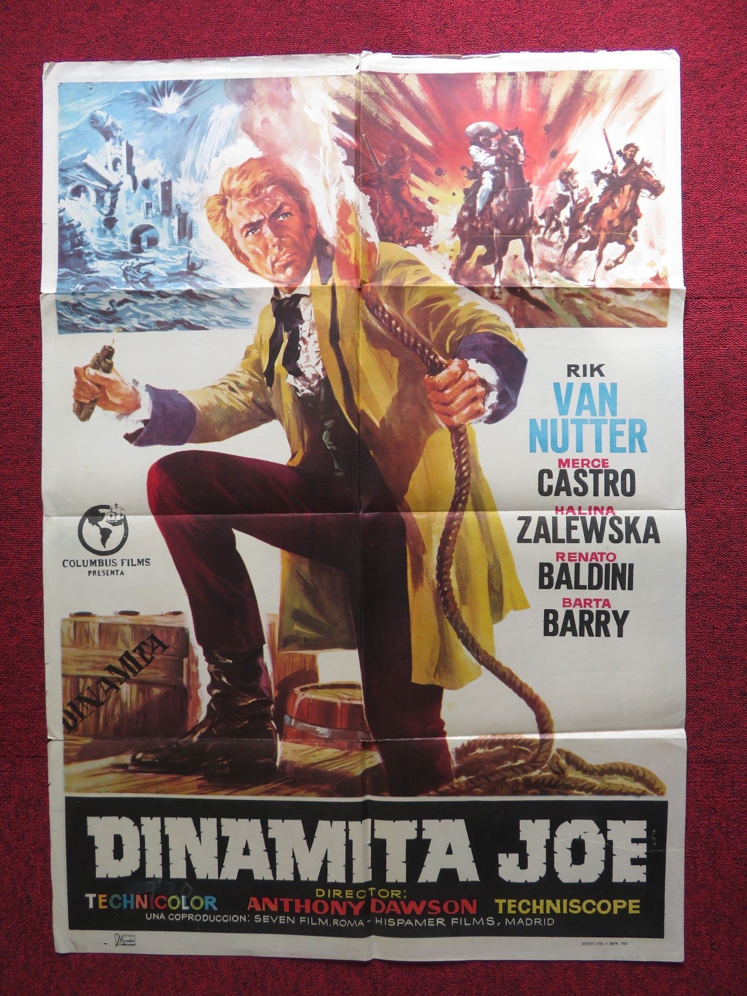 DINAMITA JOE SPANISH POSTER RIK VAN NUTTER MERCE CASTRO 1967 ...