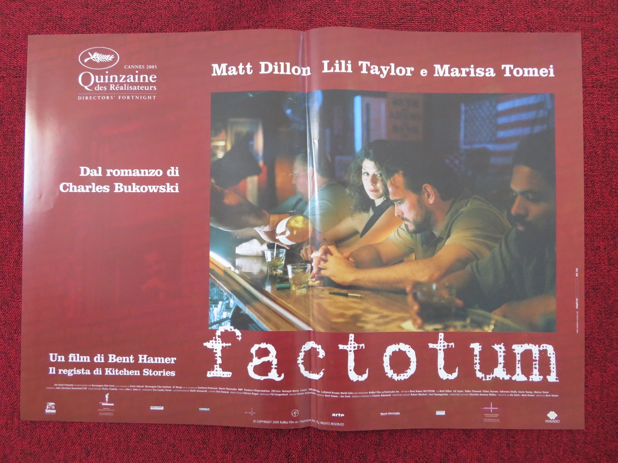 FACTOTUM - D ITALIAN FOTOBUSTA POSTER MATT DILLON MARISA TOMEI 2005 ...