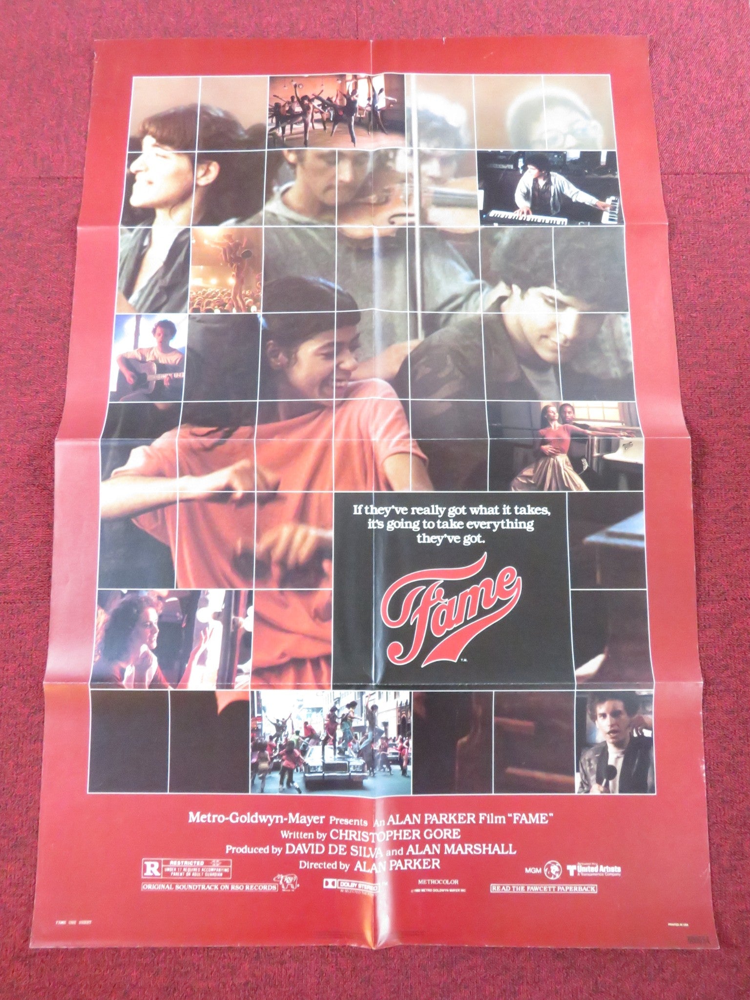 FAME FOLDED US ONE SHEET POSTER EDDIE BARTH IRENE CARA 1980 ...