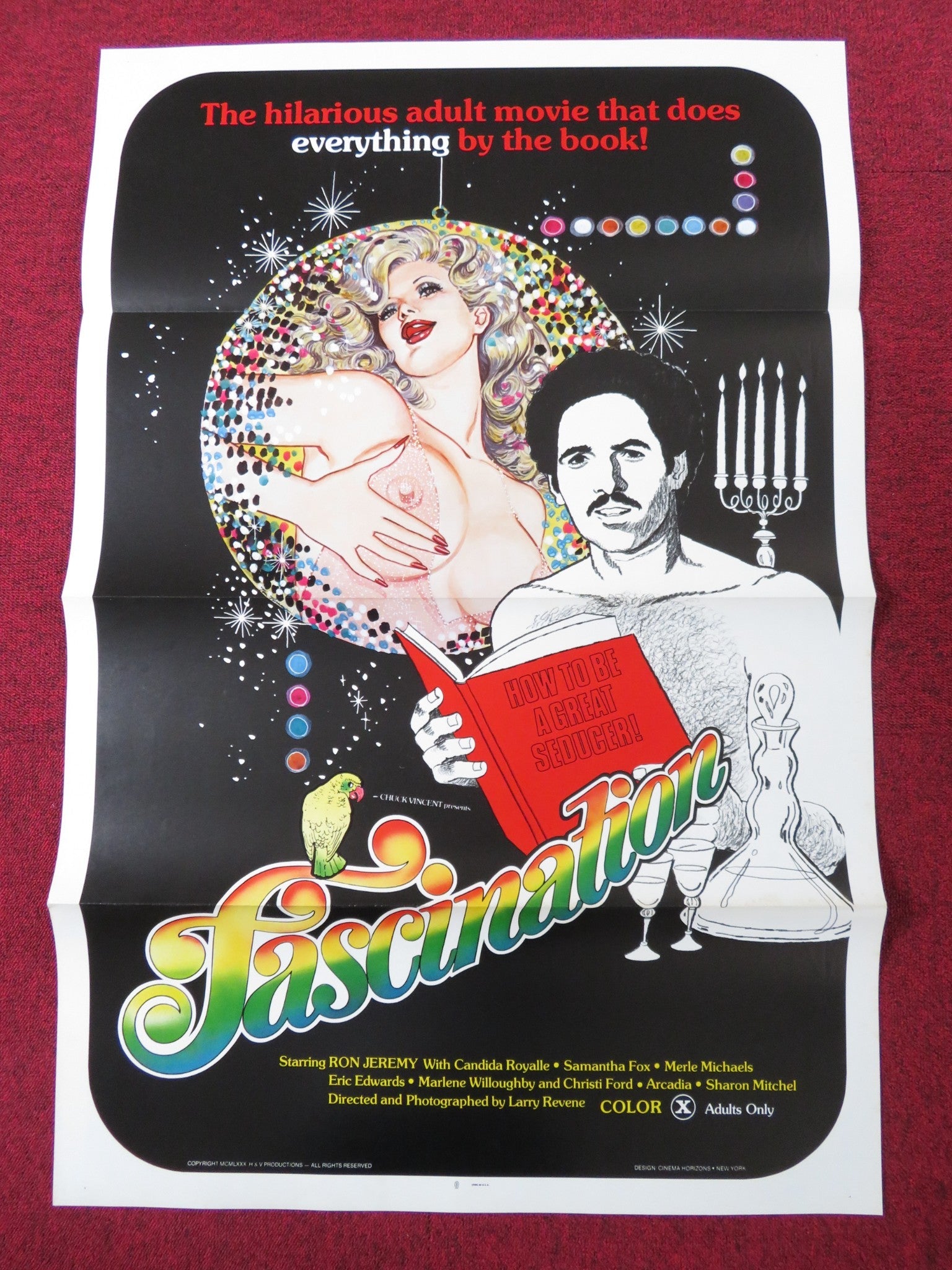 FASCINATION US TRI FOLDED ONE SHEET ROLLED POSTER RON JEREMY SAMANTHA ...