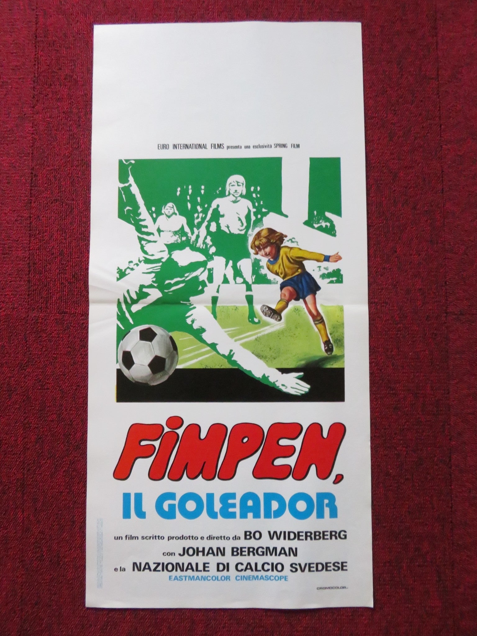 FIMPEN, IL GOLEADOR ITALIAN LOCANDINA POSTER JOHAN BERGMAN MAGNUS HARE ...