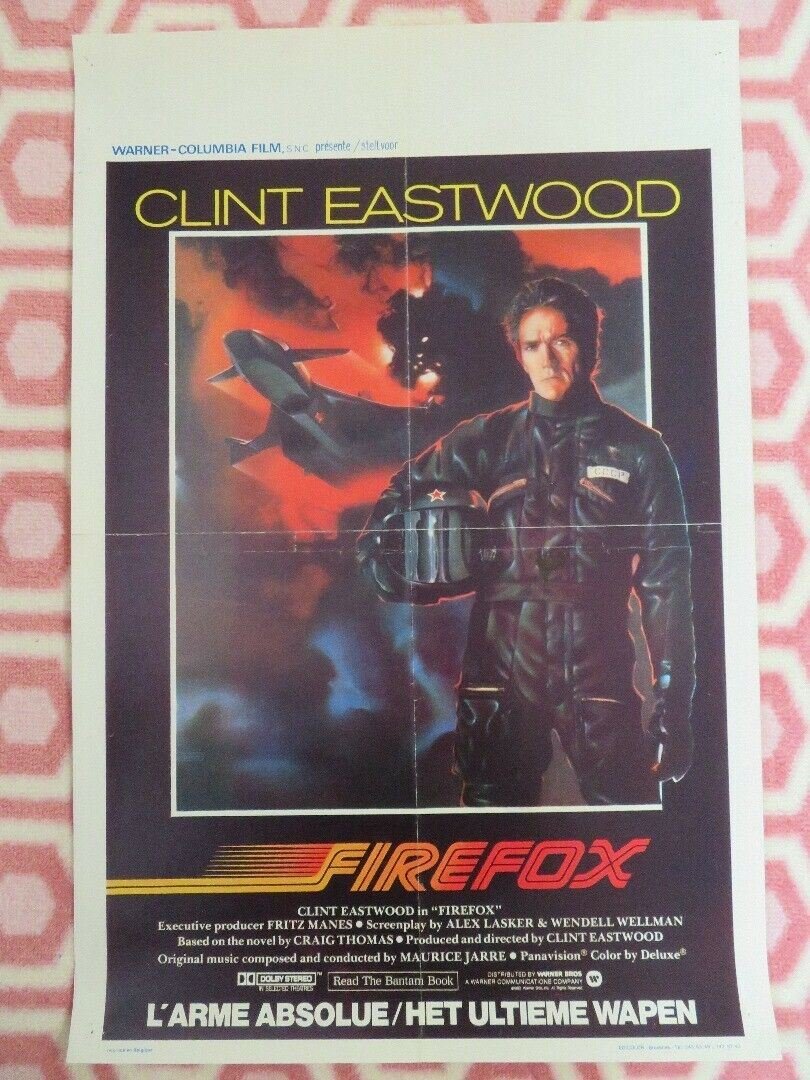 FIREFOX BELGUIM (22"x 14") POSTER CLINT EASTWOOD CRAIG THOMAS 1982 ...