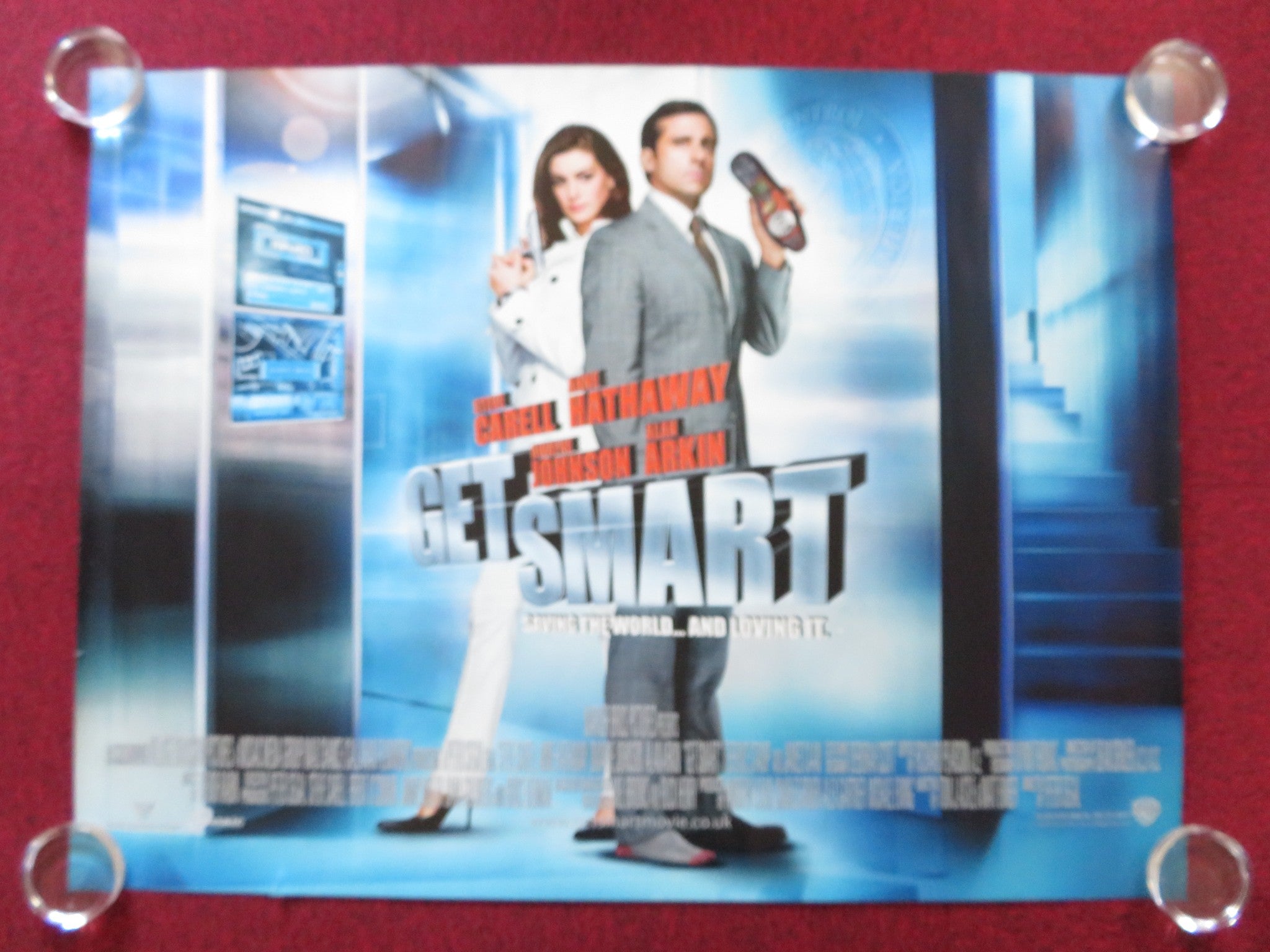 GET SMART UK QUAD (30"x 40") ROLLED POSTER STEVE CARELL ANNE HATHAWAY ...