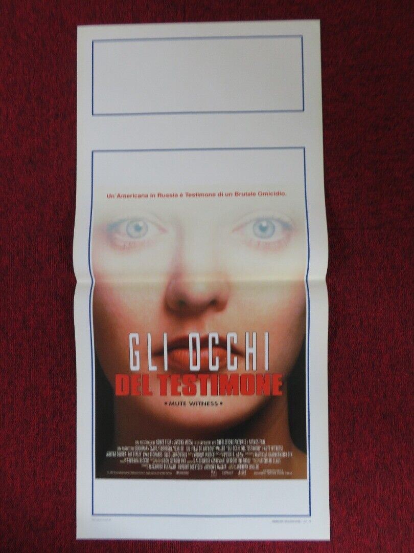 GLI OCCHI DEL TESTIMONE ITALIAN LOCANDINA (27.5"x13") POSTER EVAN RICH ...