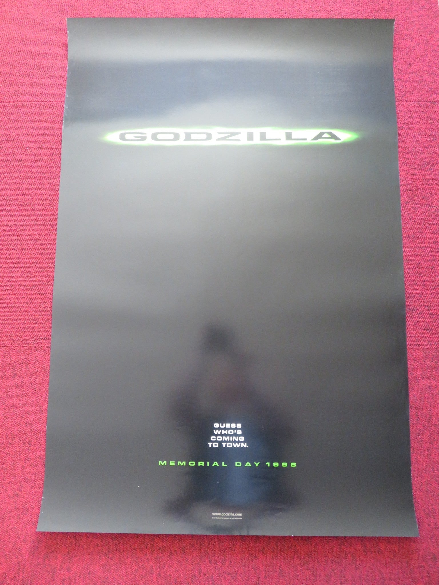 GODZILLA US ONE SHEET ROLLED POSTER MATTHEW BRODERICK JEAN RENO 1998 ...