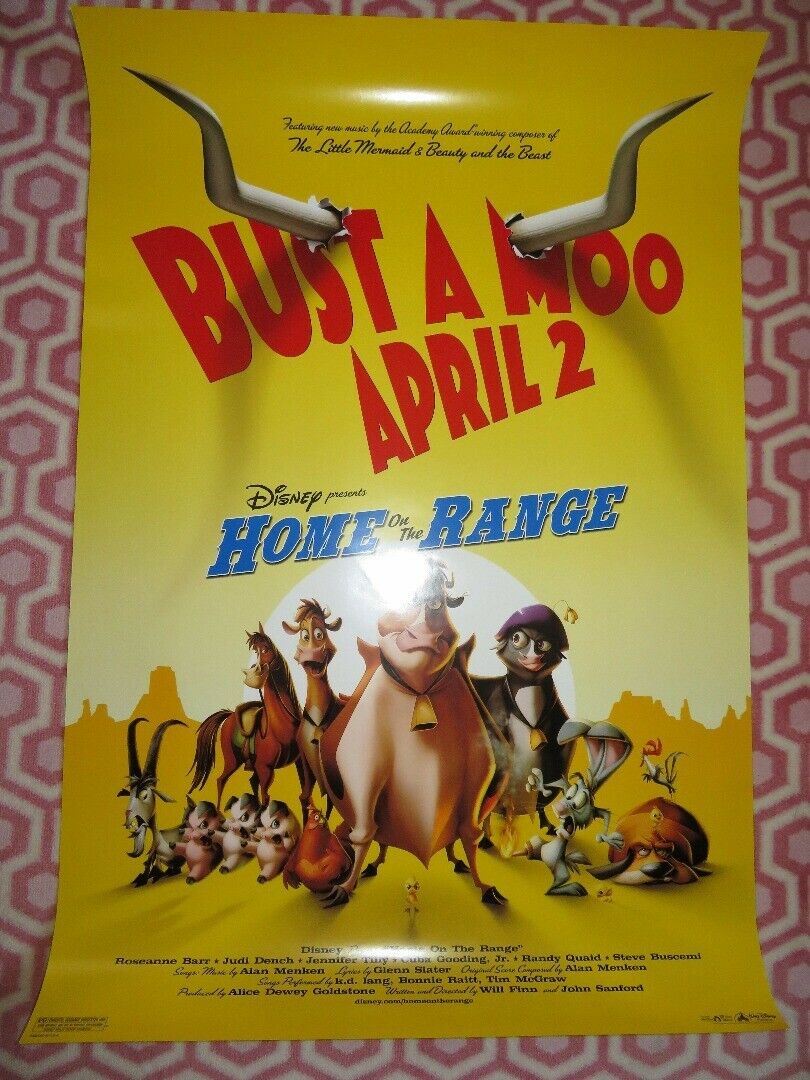 HOME ON THE RANGE ONE SHEET ROLLED POSTER DISNEY JUDI DENCH JENNIFER T ...
