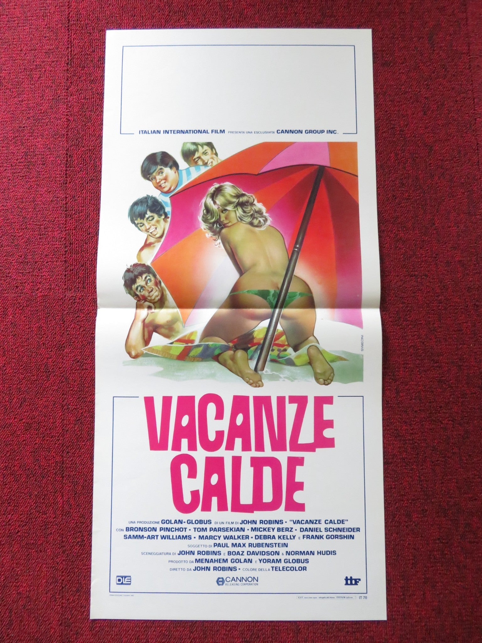 HOT RESORT ITALIAN LOCANDINA POSTER CANNON TOM PARSEKIAN 1985 ...