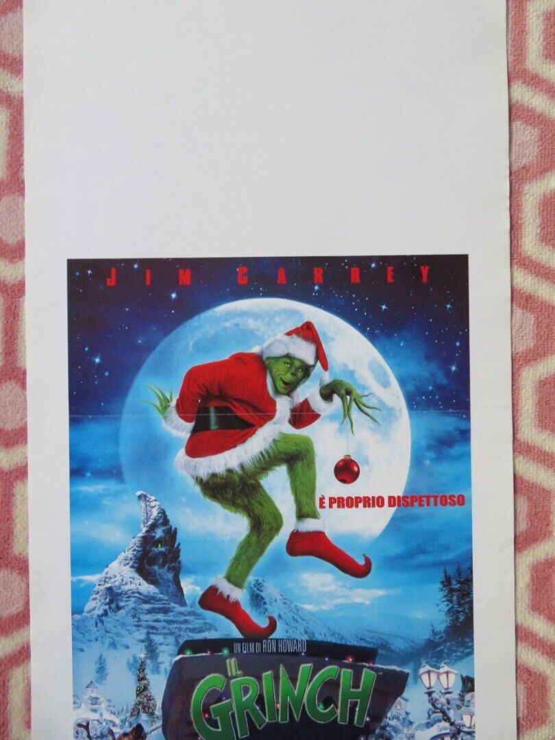 IL GRINCH ITALIAN LOCANDINA (27.5"x13") POSTER JIM CARREY 2000 ...
