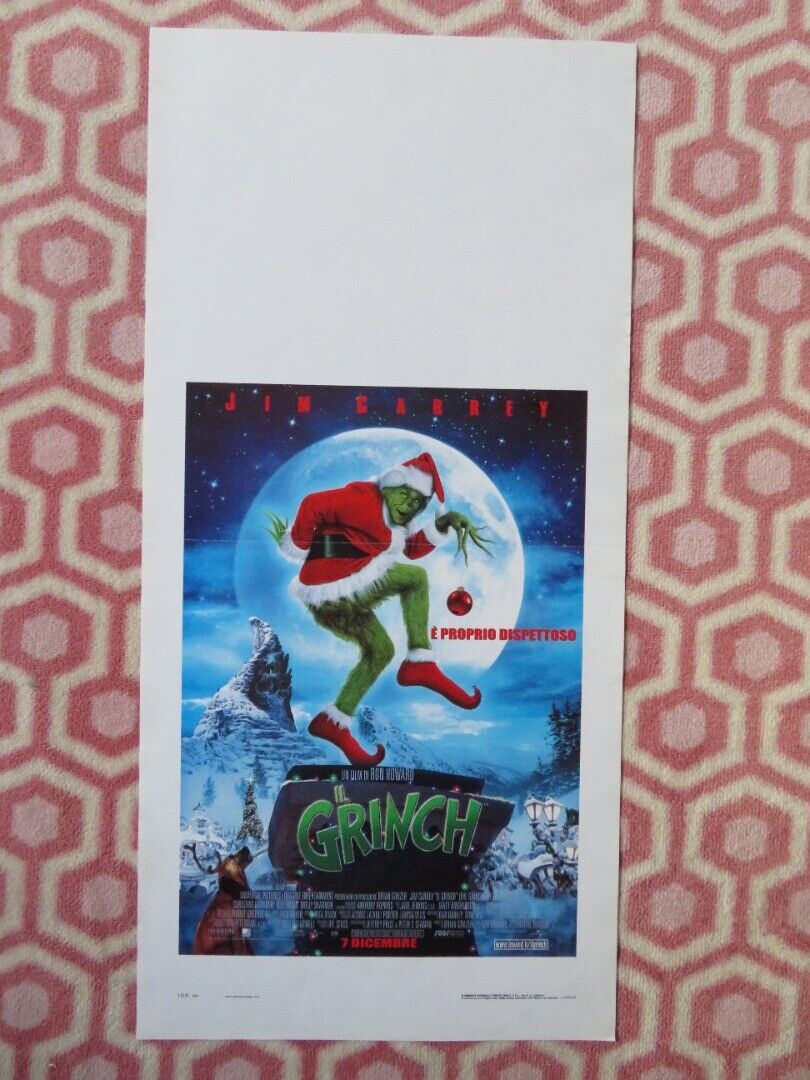 IL GRINCH ITALIAN LOCANDINA (27.5"x13") POSTER JIM CARREY 2000 ...