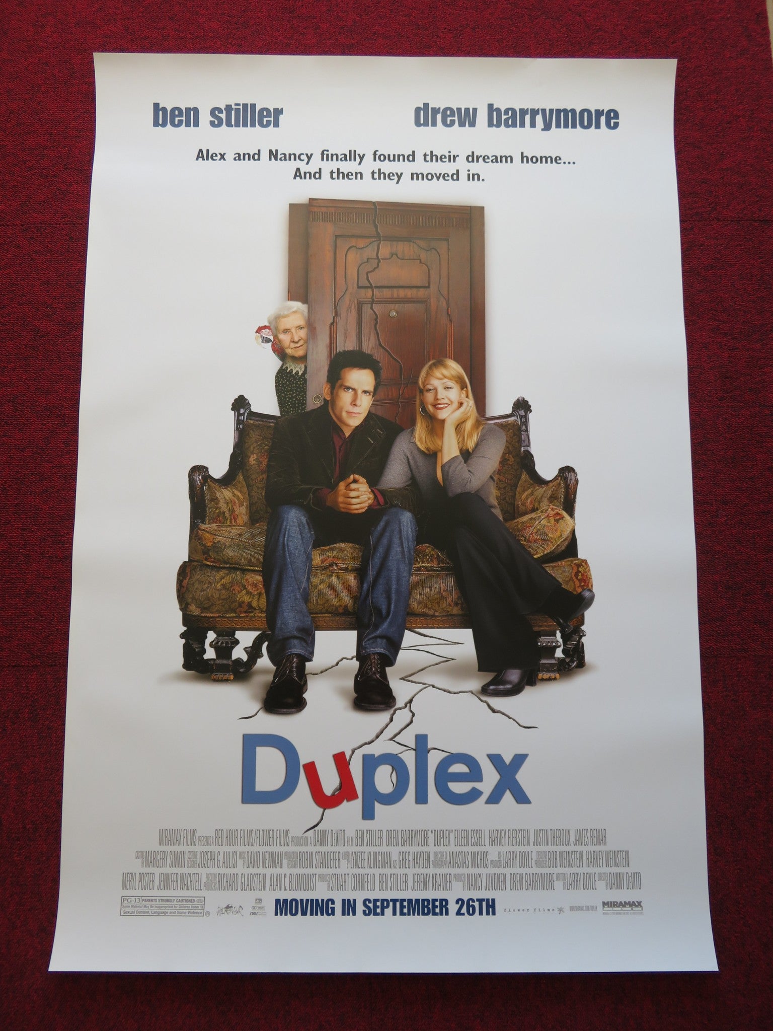 DUPLEX US ONE SHEET ROLLED POSTER BEN STILLER DREW BARRYMORE 2003 ...