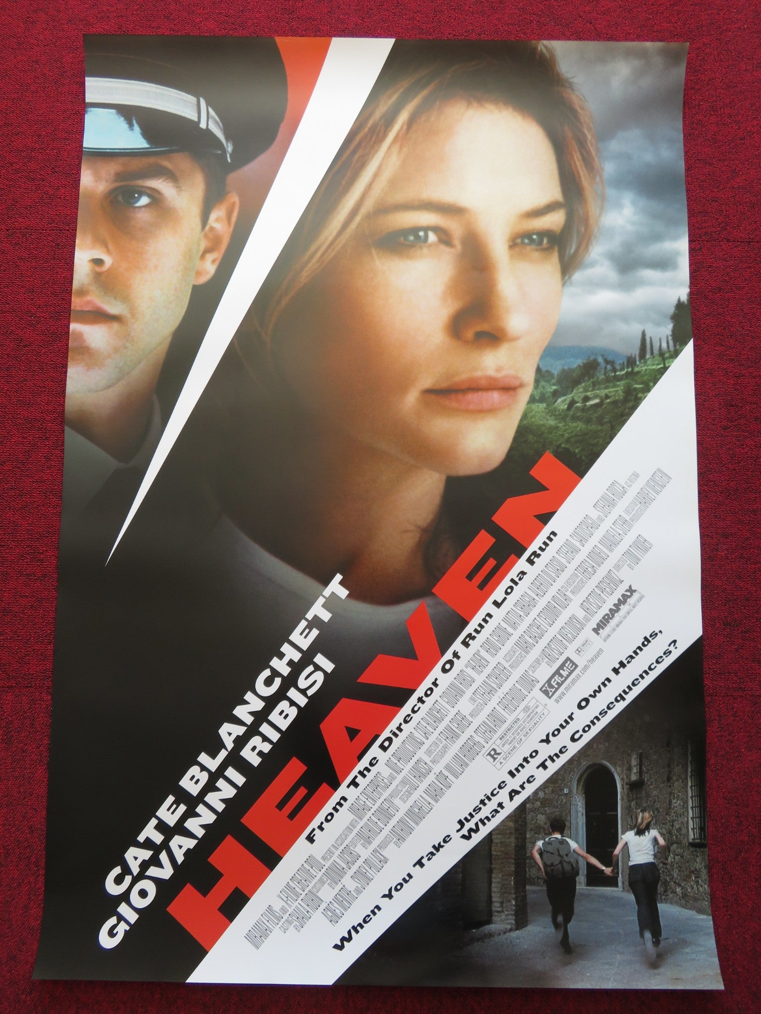 HEAVEN US ONE SHEET ROLLED POSTER CATE BLANCHETT GIOVANNI RIBISI 2002 ...
