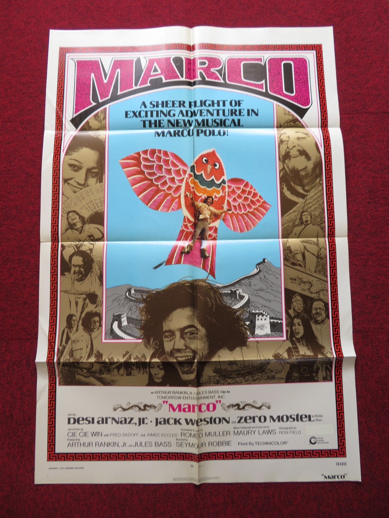 MARCO FOLDED US ONE SHEET POSTER DESI ARNAZ JR. JACK WESTON 1973 ...
