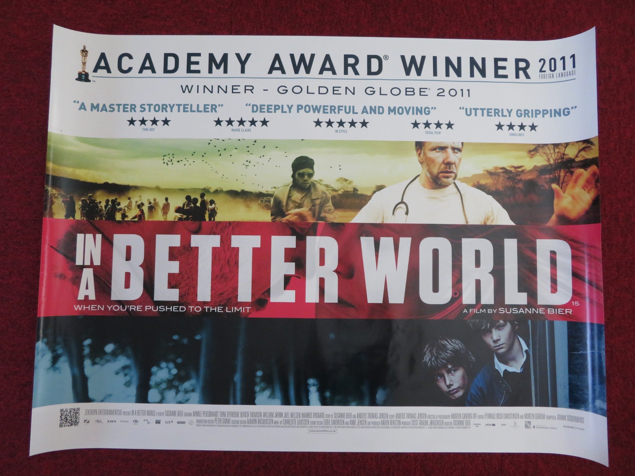 IN A BETTER WORLD UK QUAD (30"x 40") ROLLED POSTER MIKAEL PERSBRANDT 2 ...