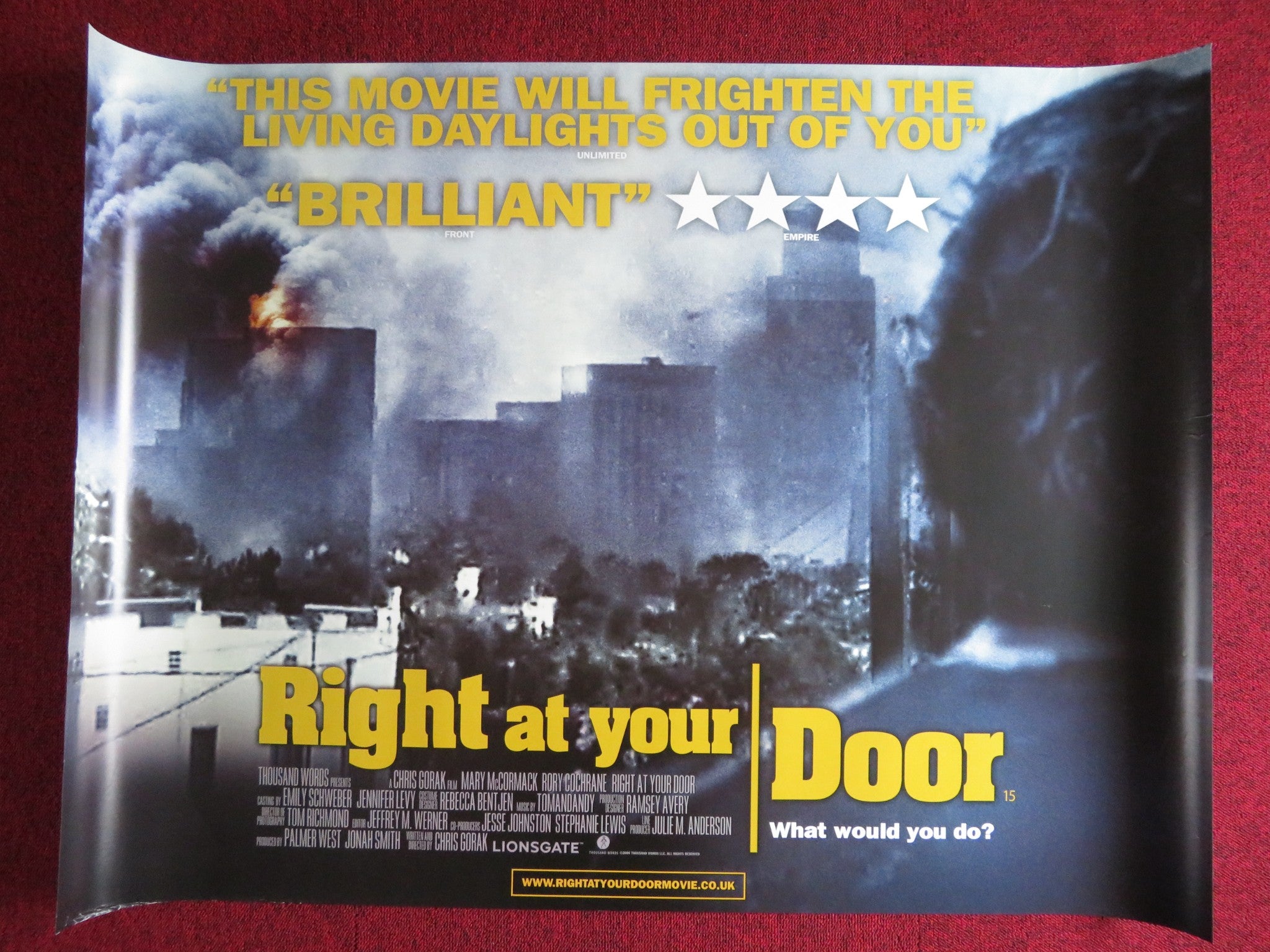 RIGHT AT YOUR DOOR UK QUAD (30"x 40") ROLLED POSTER MARY MCCORMACK 200 ...