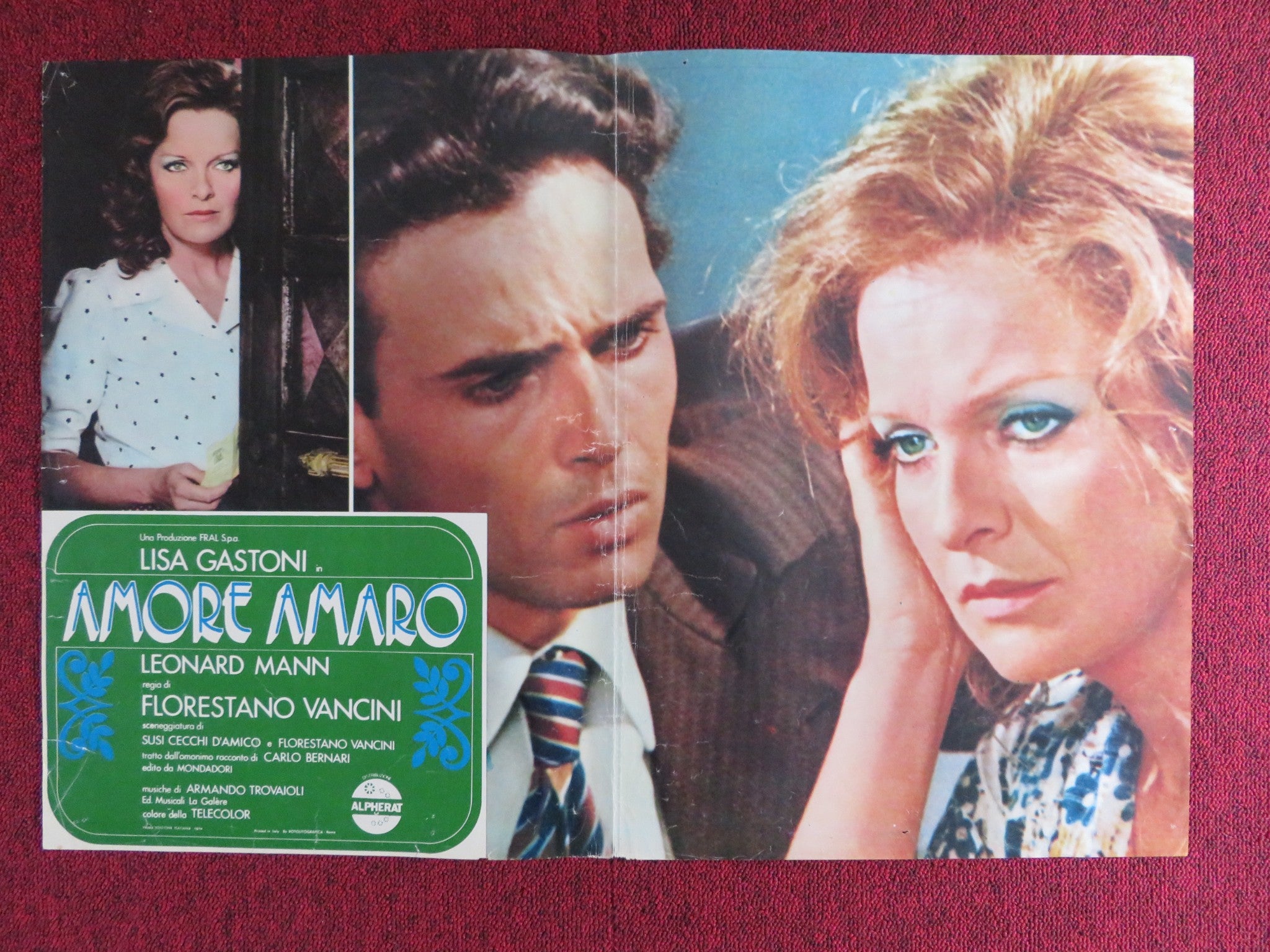 AMORE AMARO ITALIAN FOTOBUSTA POSTER LISA GASTONI LEONARD MANN 1974 ...