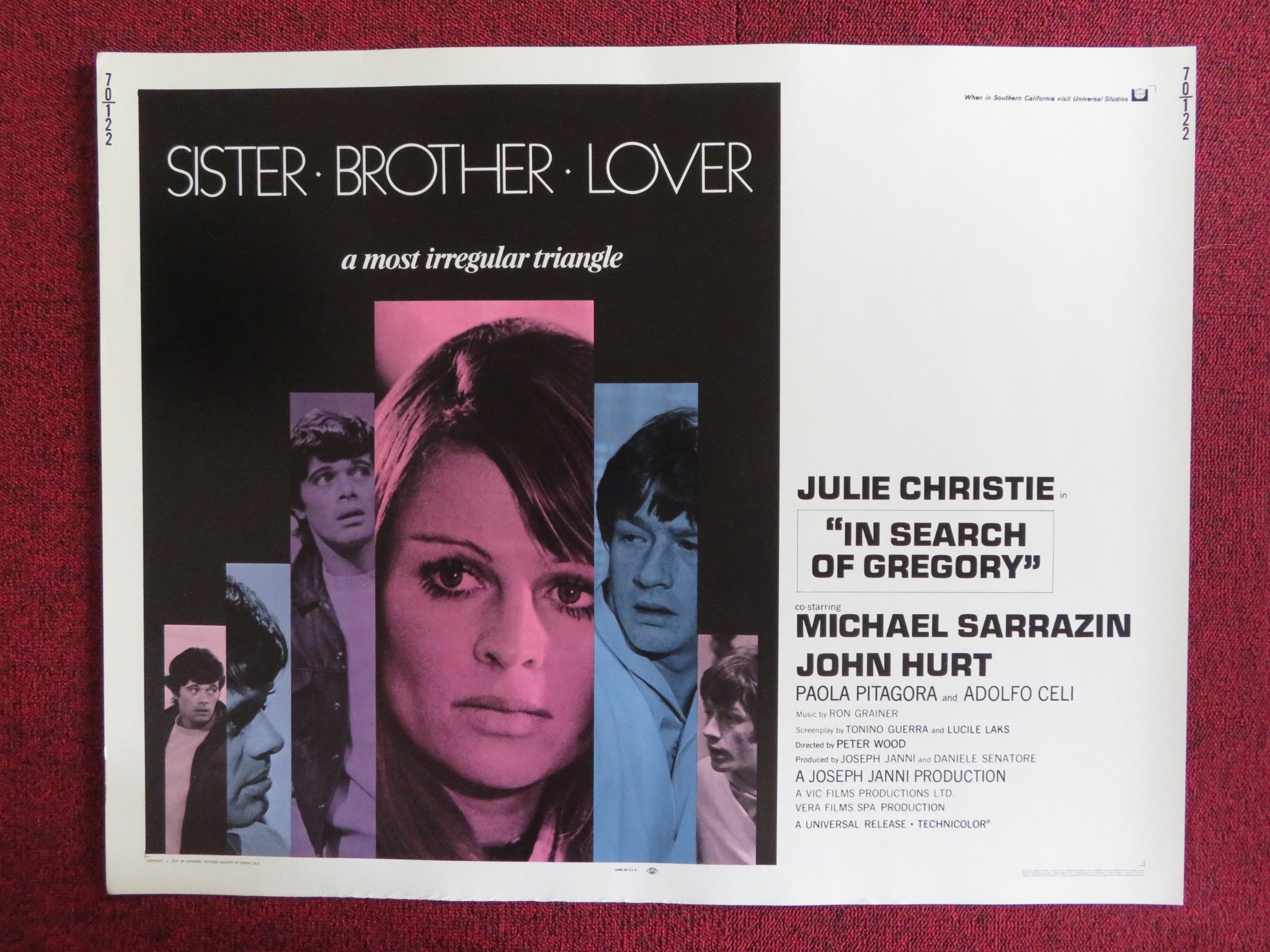 IN SEARCH OF GREGORY US HALF SHEET (22"x 28") POSTER JULIE CHRISTIE J ...