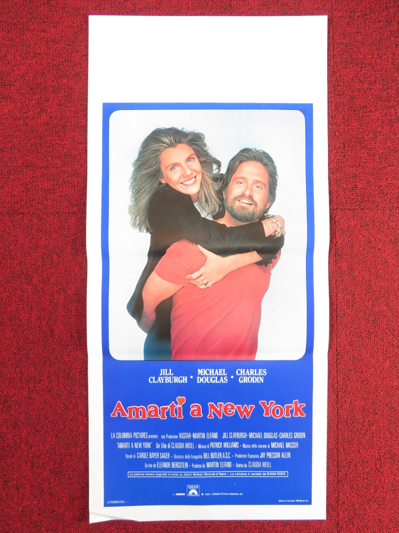 IT'S MY TURN ITALIAN LOCANDINA POSTER MICHAEL DOUGLAS JILL CLAYBURGH 1 ...