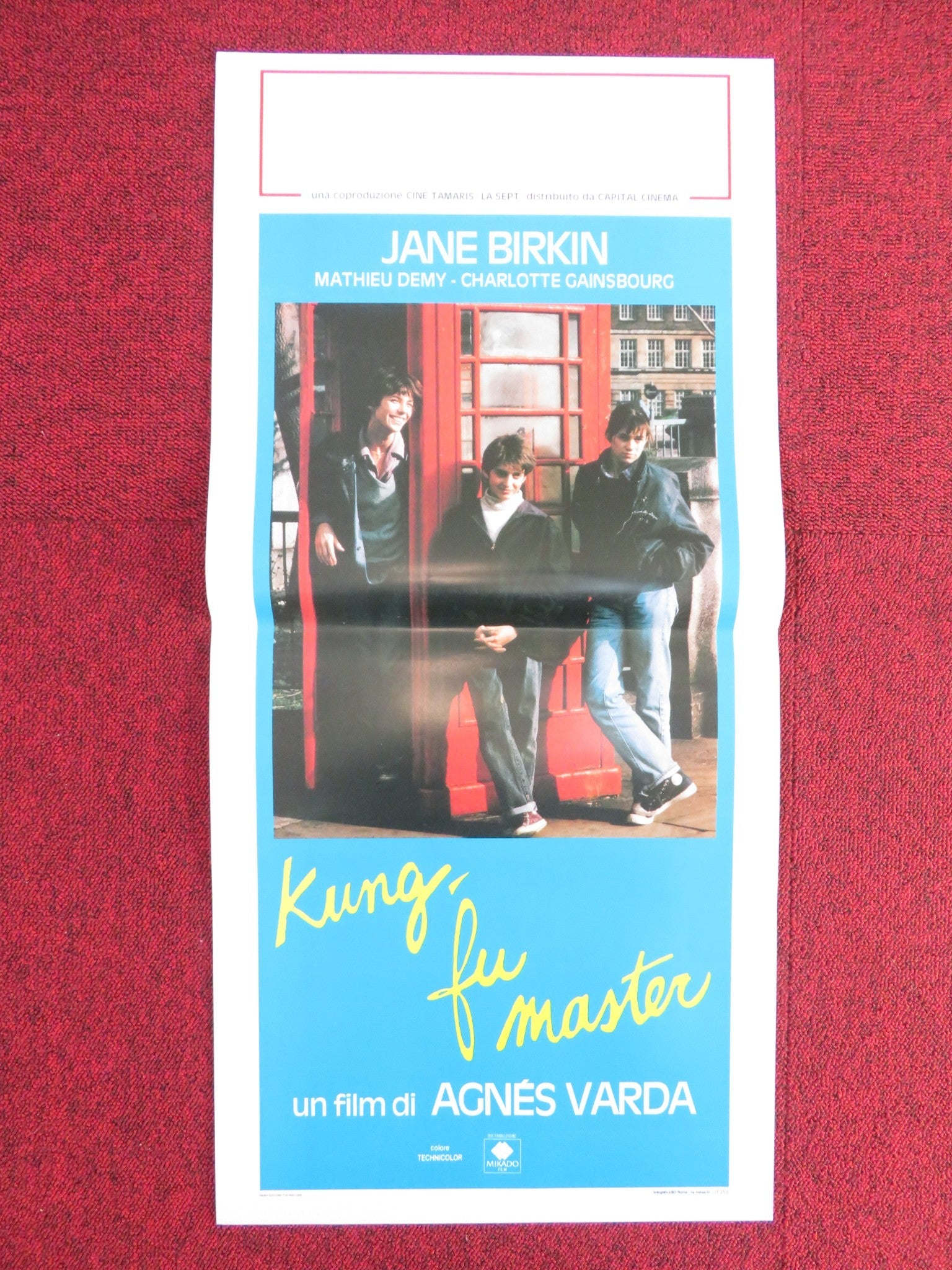 KUNG-FU MASTER! ITALIAN LOCANDINA POSTER JANE BIRKIN MATHIEU DEMY 1988 ...