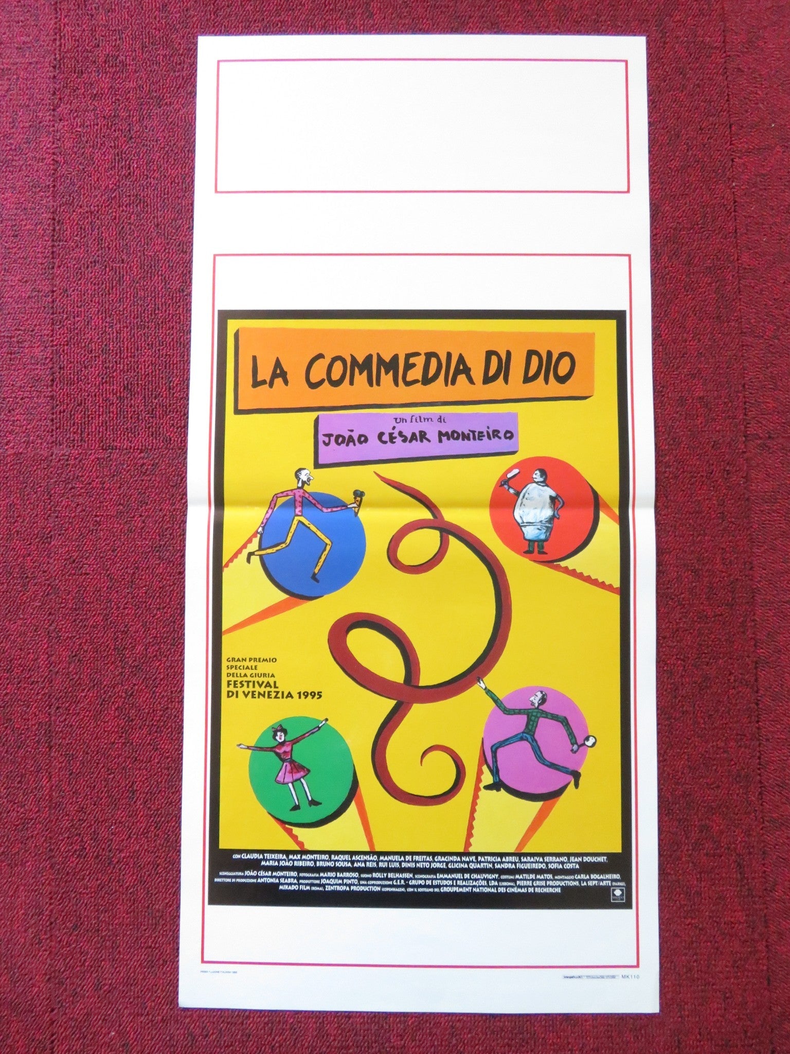 LA COMMEDIA DI DIO ITALIAN LOCANDINA POSTER CLAUDIA TEIXEIRA 1995 ...