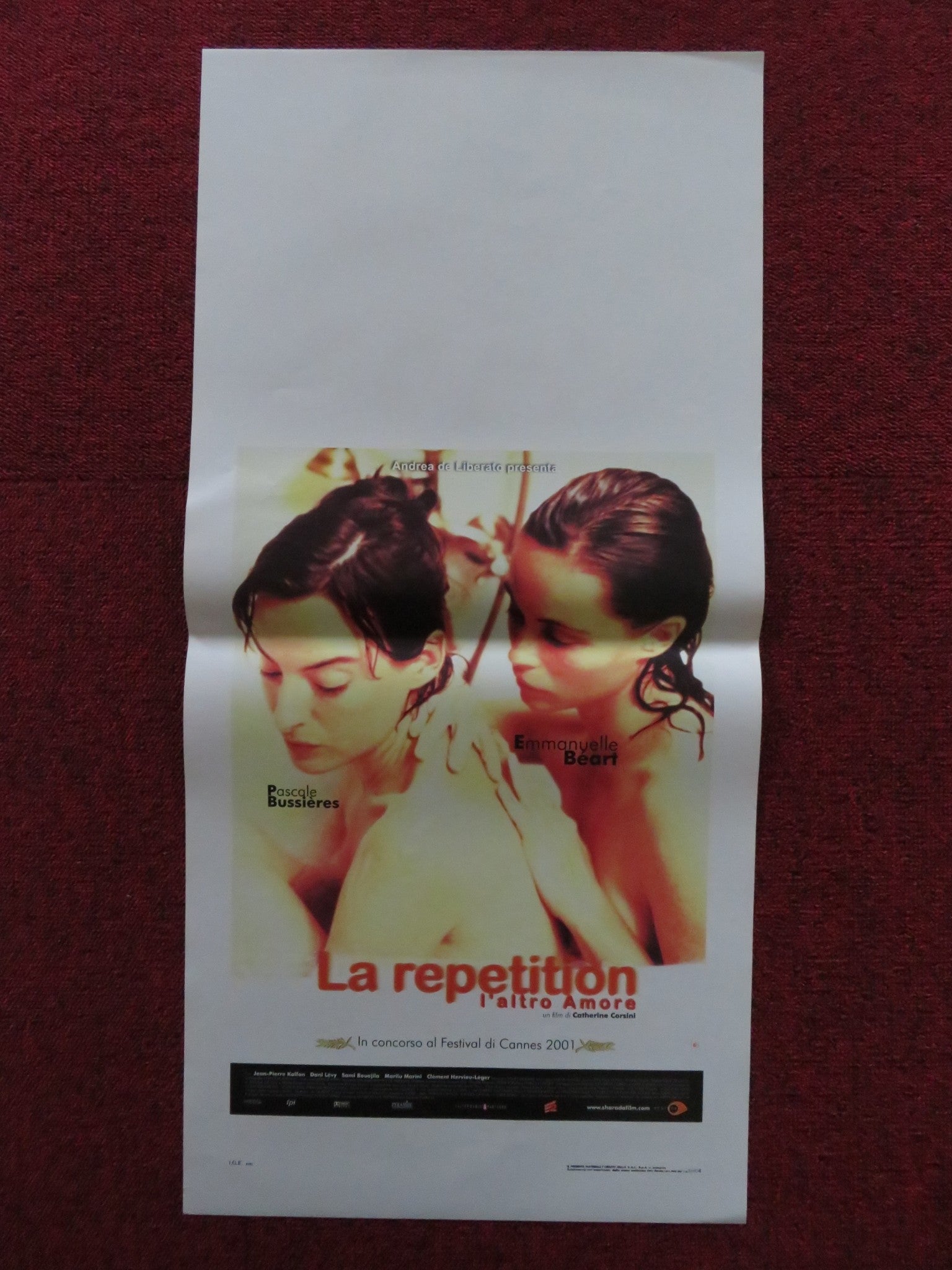 LA REPETITION ITALIAN LOCANDINA POSTER EMMANUELLE BEART PASCALE BUSSIE ...