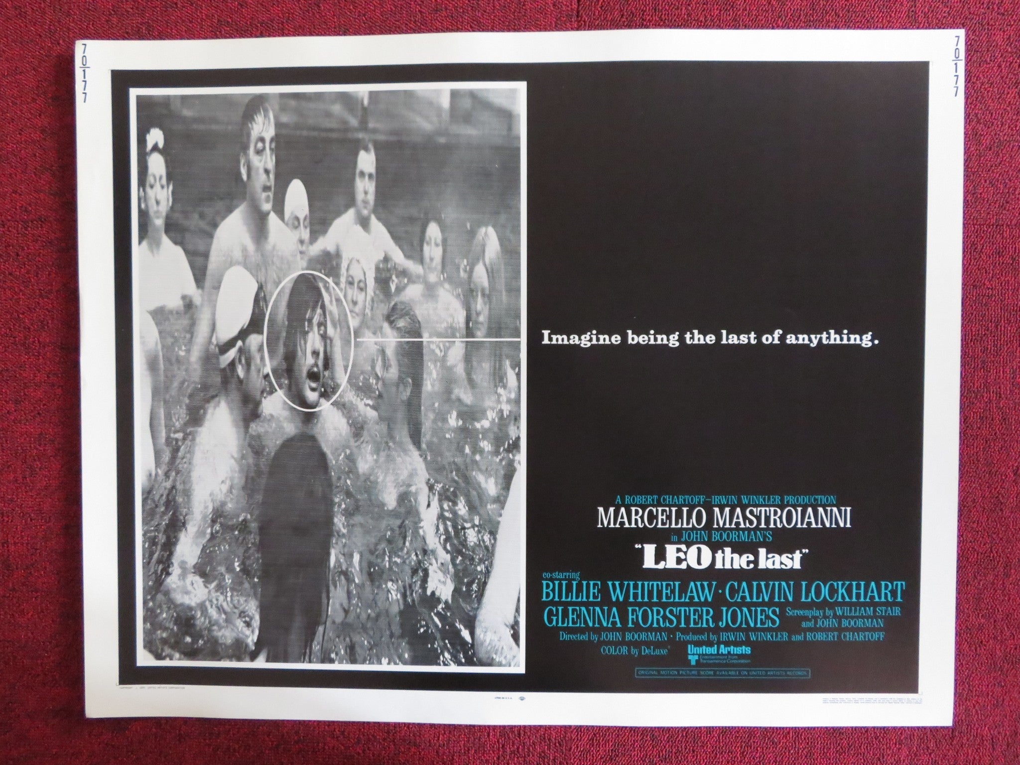 LEO THE LAST US HALF SHEET (22"x 28") POSTER MARCELLO MASTROIANNI 1970 ...