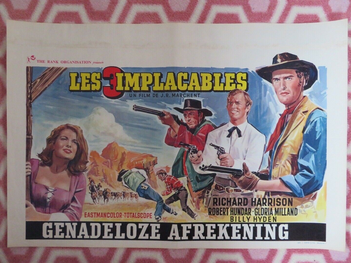 LES 3 IMPACABLES /Three Ruthless Ones BELGIUM (14"x 21") POSTER RICHAR ...