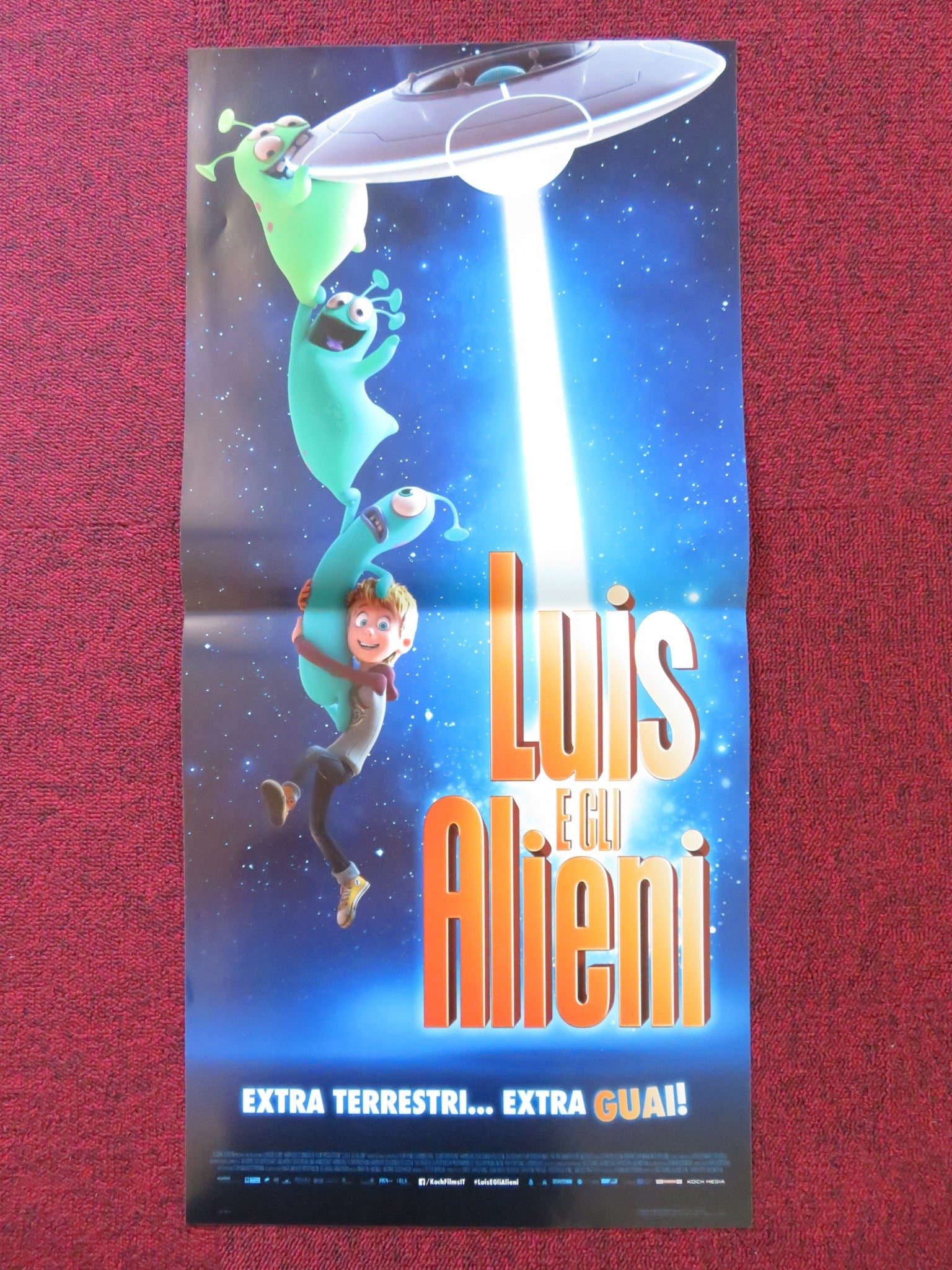 LUIS AND THE ALIENS ITALIAN LOCANDINA POSTER CALLUM MALONEY 2018 ...