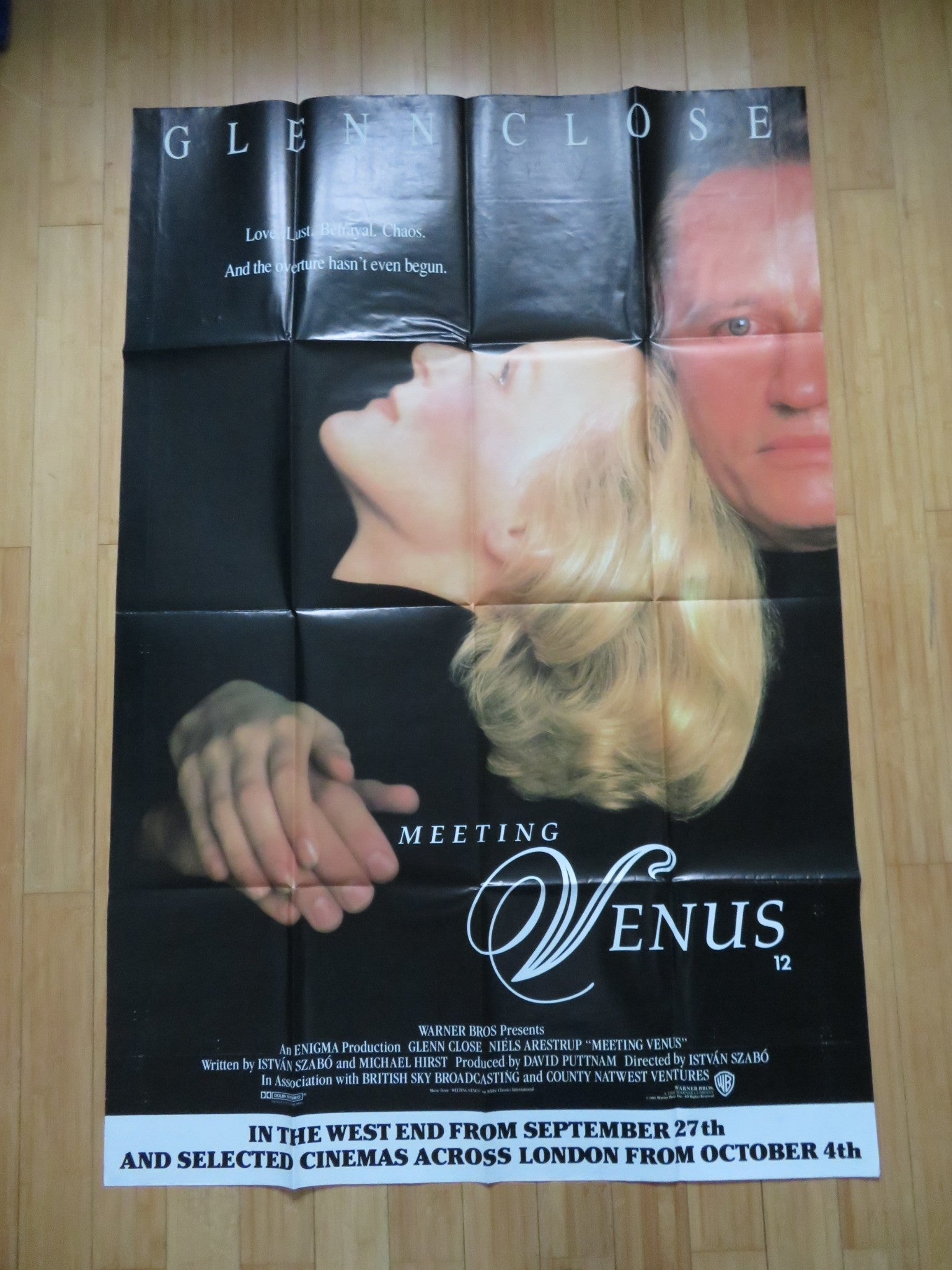 MEETING VENUS UK 4 SHEET POSTER GLENN CLOSE NIELS ARESTRUP 1991 ...