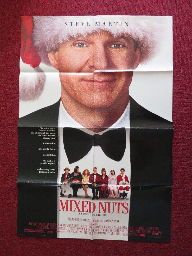 MIXED NUTS FOLDED US ONE SHEET POSTER STEVE MARTIN ADAM SANDLER 1994 ...