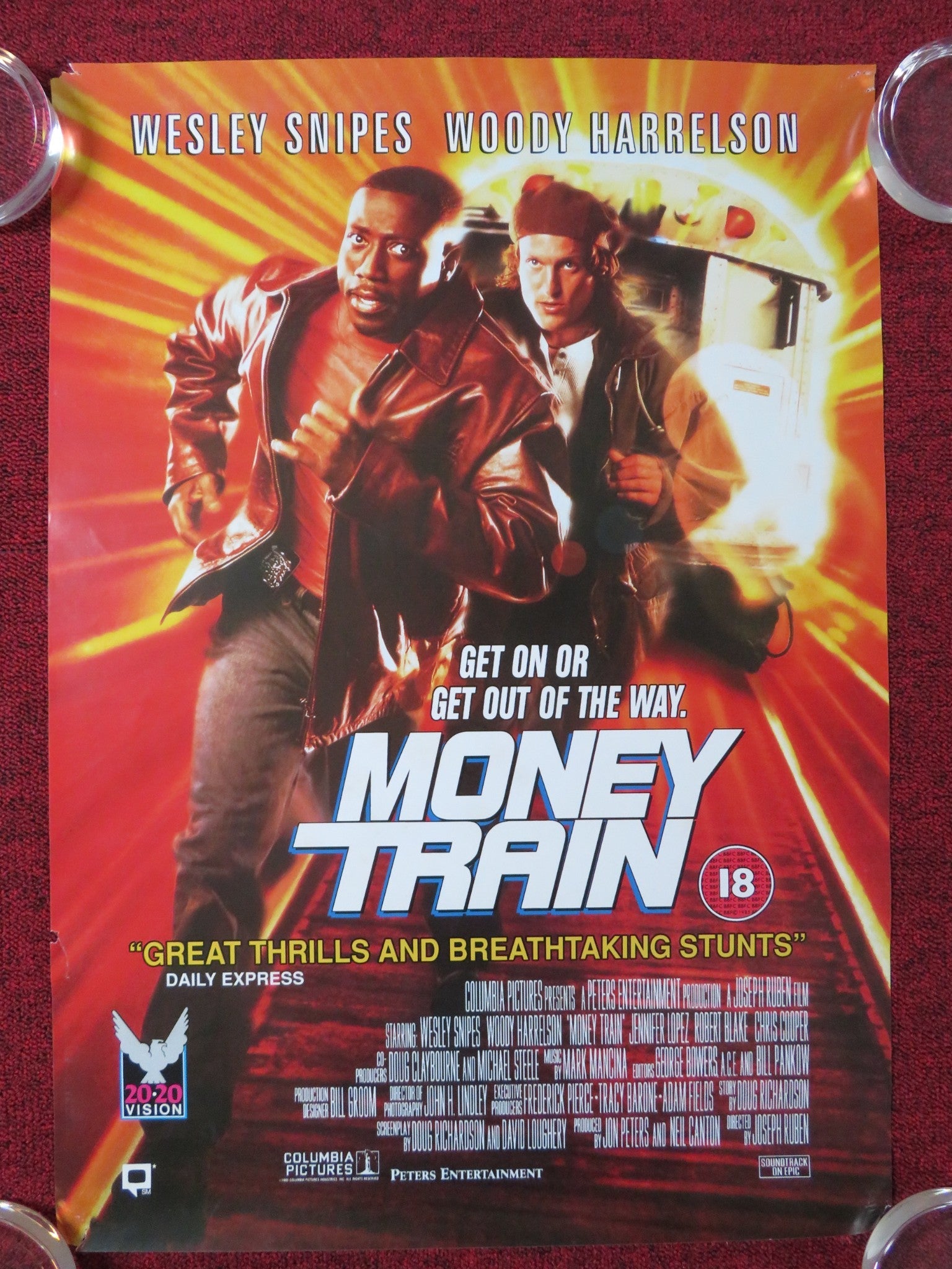 MONEY TRAIN VHS POSTER WESLEY SNIPES WOODY HARRELSON 1995 – Rendezvous ...