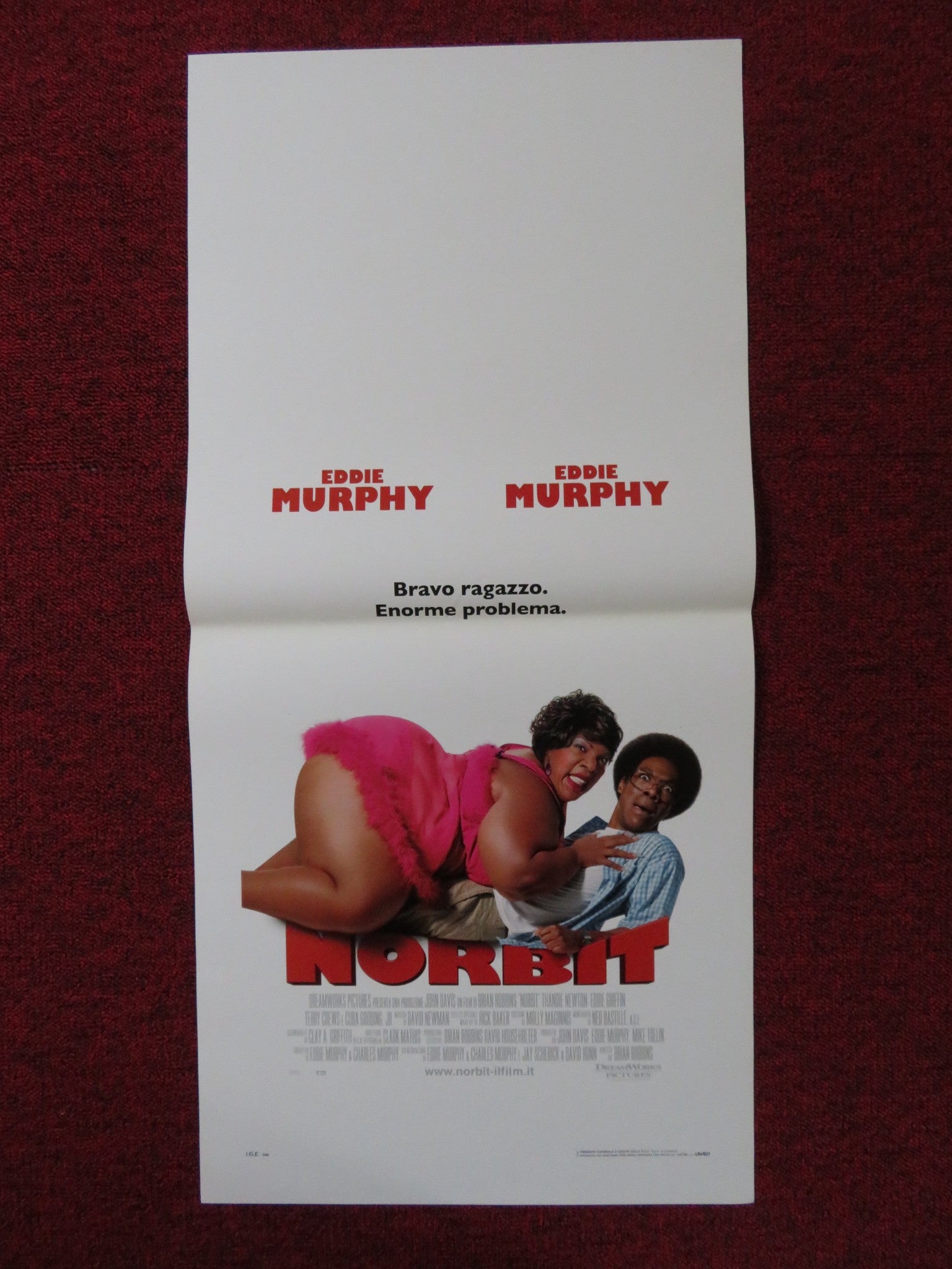 NORBIT ITALIAN LOCANDINA POSTER EDDIE MURPHY THANDIWE NEWTON 2007 ...