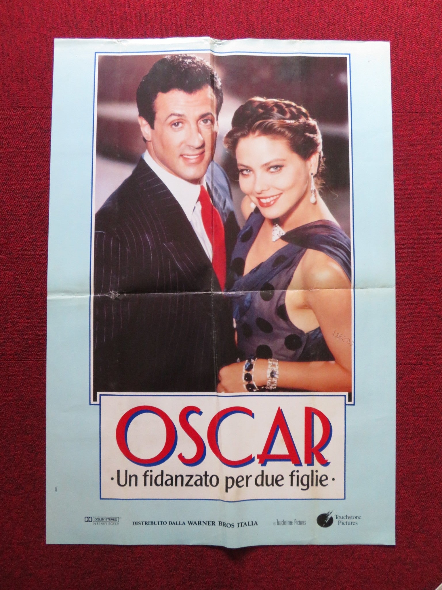 OSCAR ITALIAN FOGLIO POSTER SYLVESTER STALLONE PETER RIEGERT 1991 ...