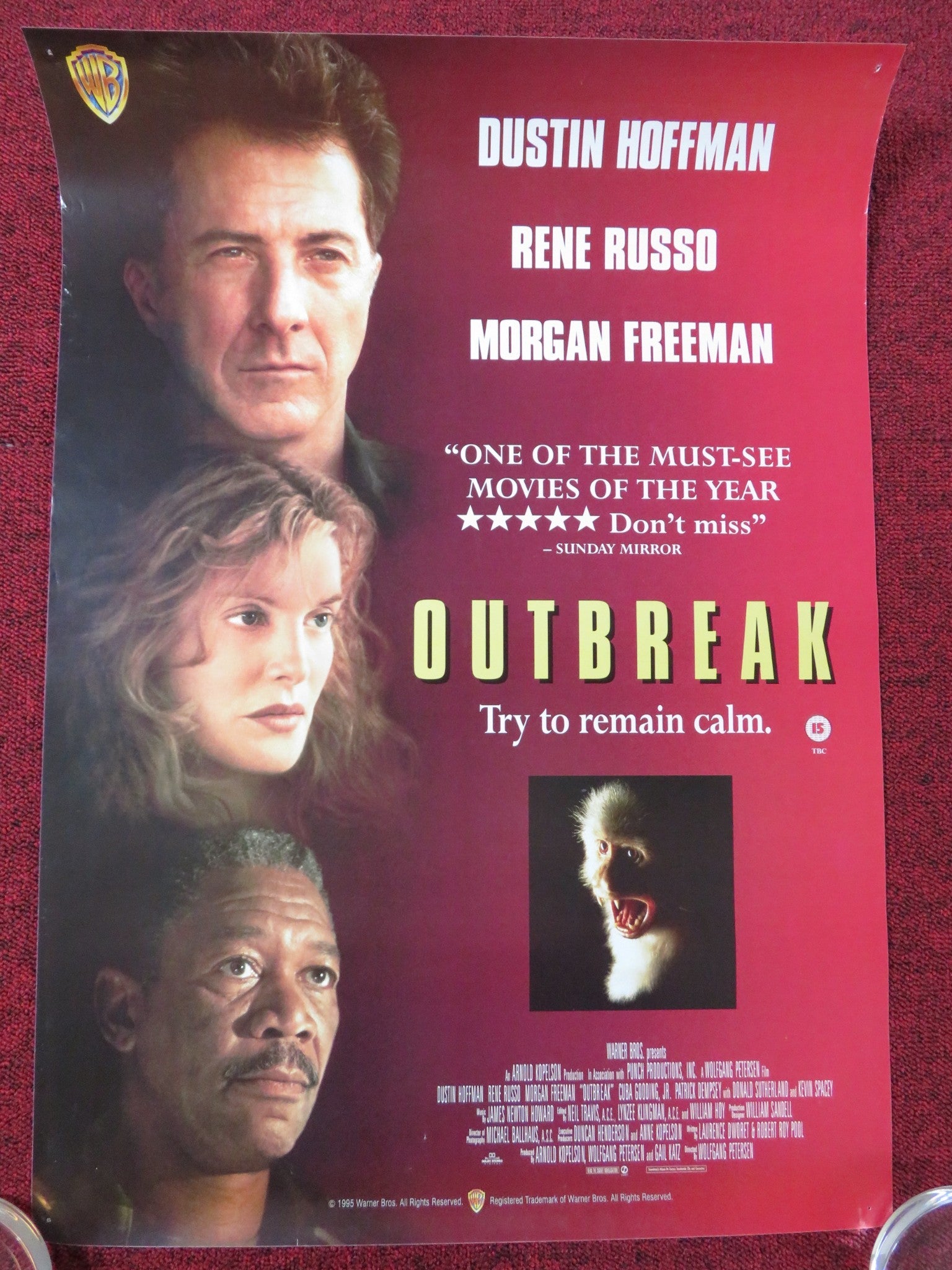 OUTBREAK VHS POSTER DUSTIN HOFFMAN RENE RUSSO 1995 – Rendezvous Cinema