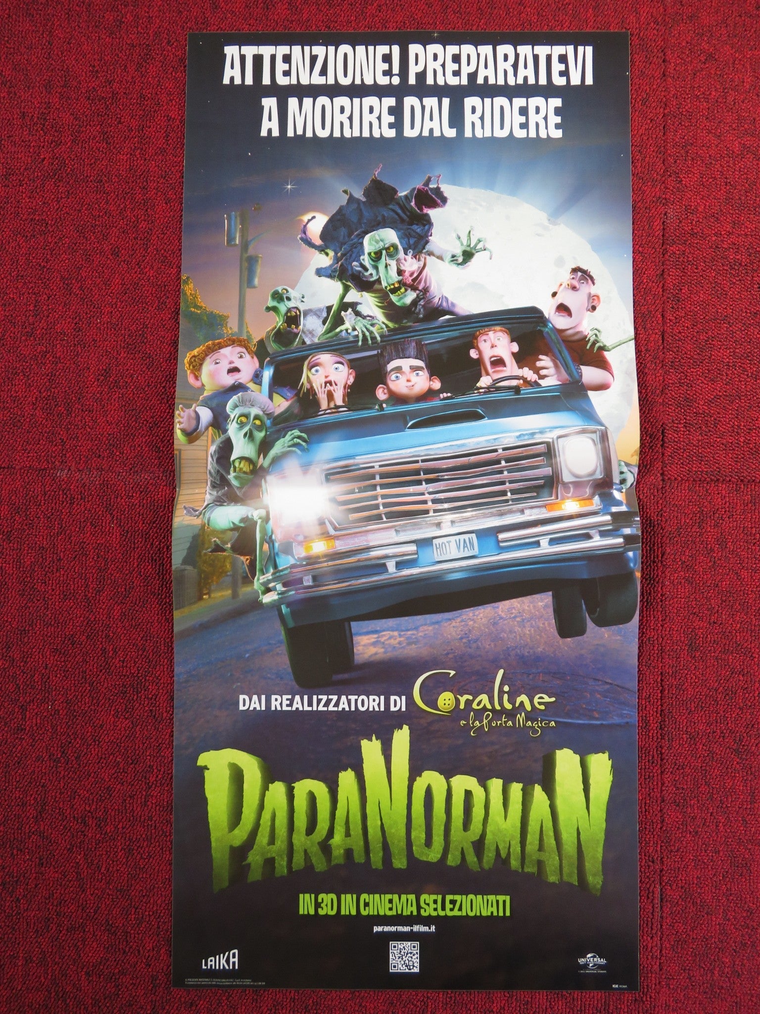 PARANORMAN ITALIAN LOCANDINA POSTER CASEY AFFLECK ANNA KENDRICK 2012 ...