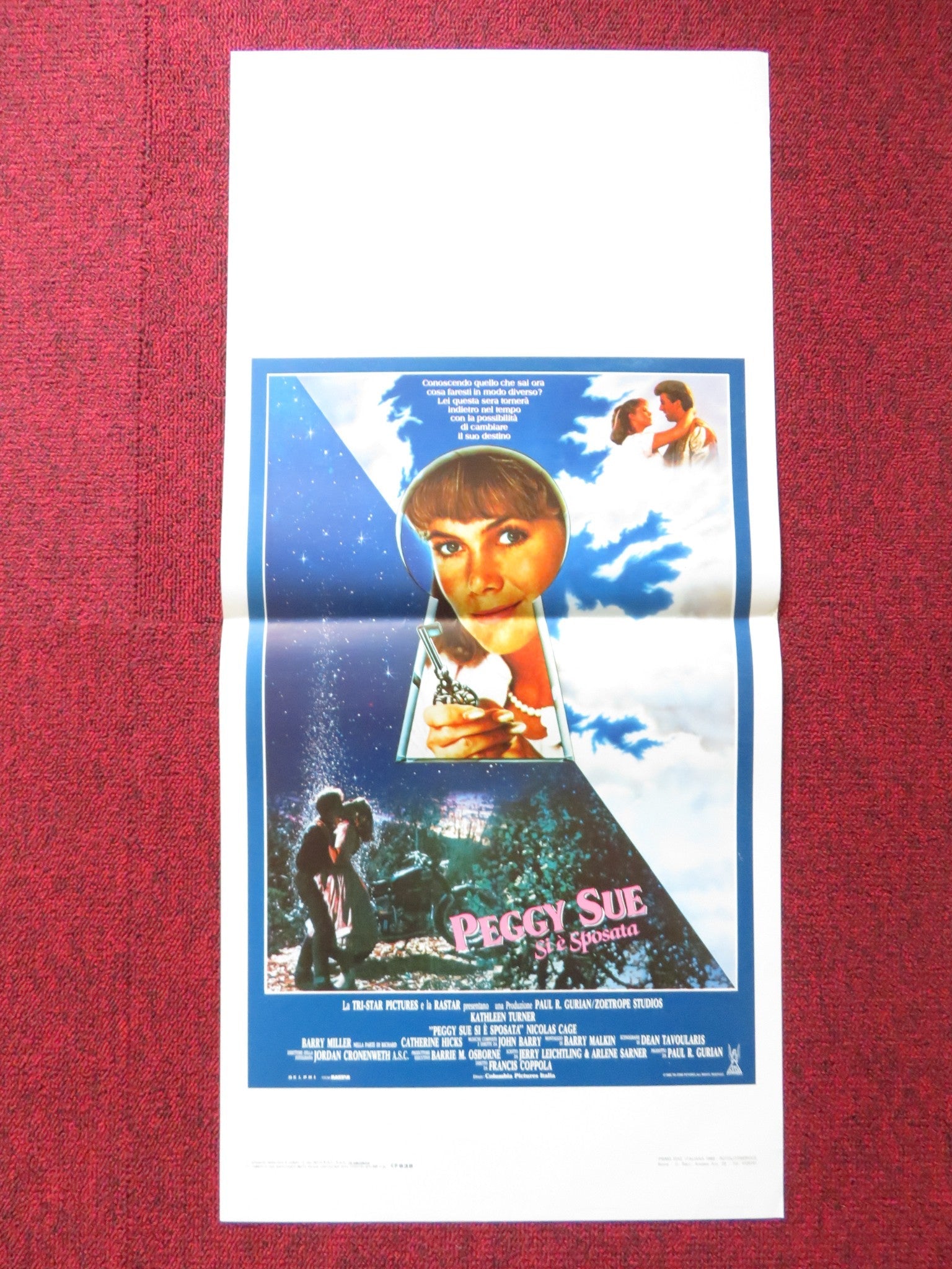 PEGGY SUE GOT MARRIED ITALIAN LOCANDINA POSTER KATHLEEN TURNER BARRY M ...
