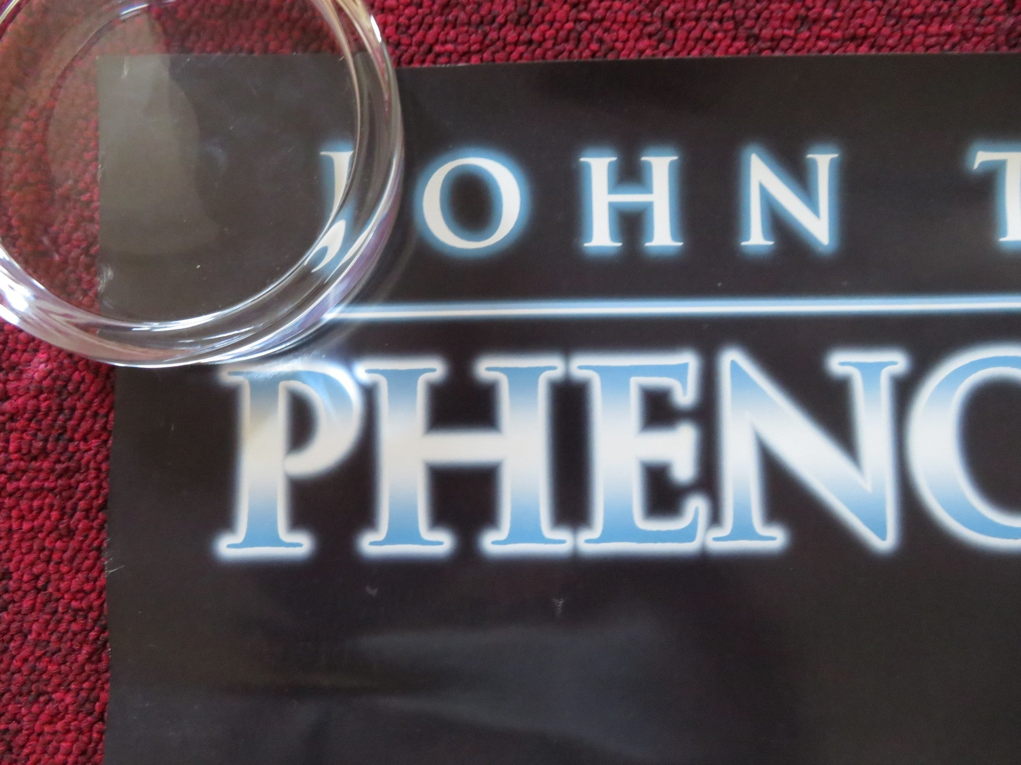PHENOMENON VHS VIDEO POSTER JOHN TRAVOLTA ROBERT DUVALL 1996 ...