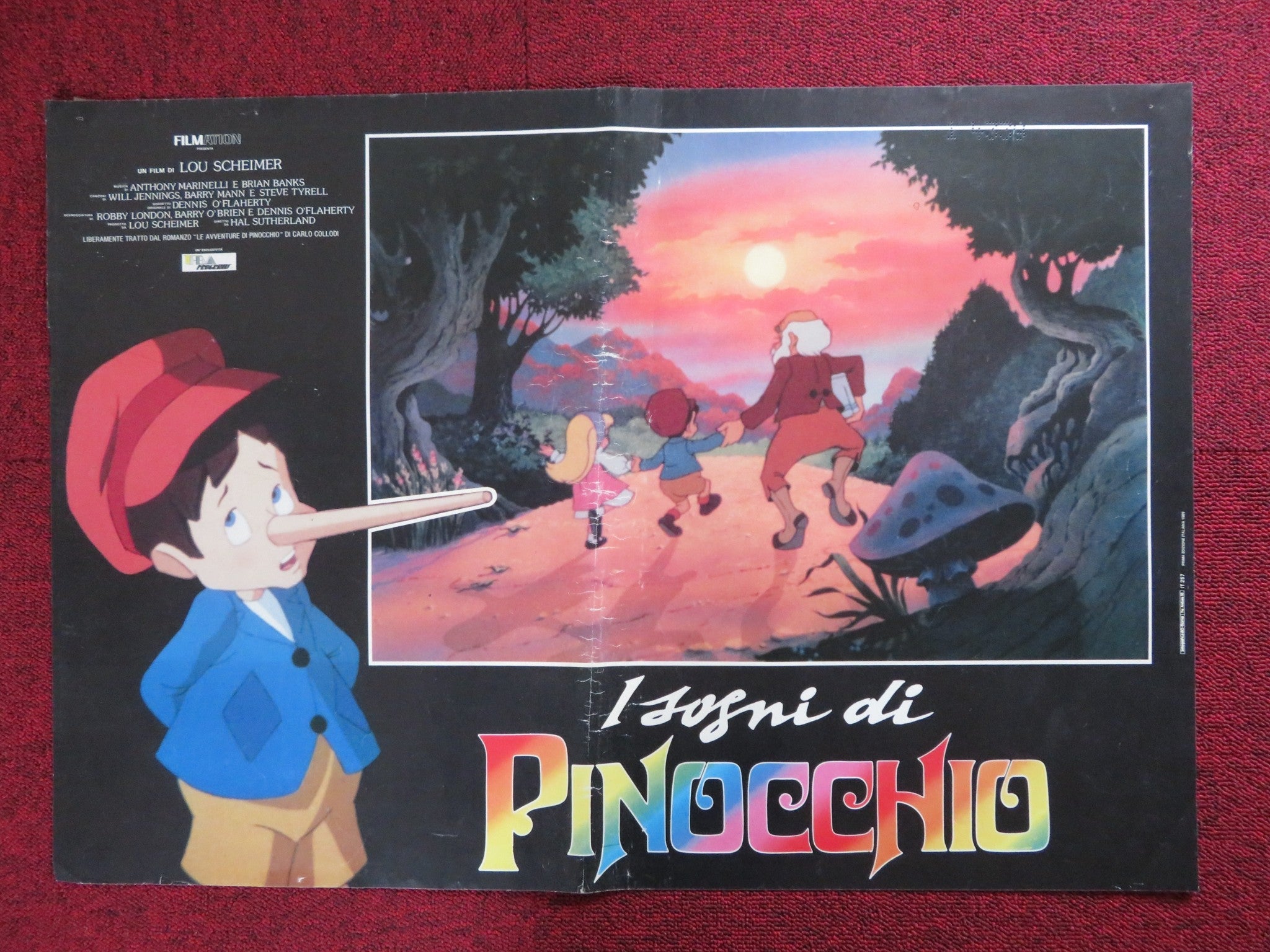 PINOCCHIO AND THE EMPEROR OF THE NIGHT - A ITALIAN FOTOBUSTA POSTER AS ...