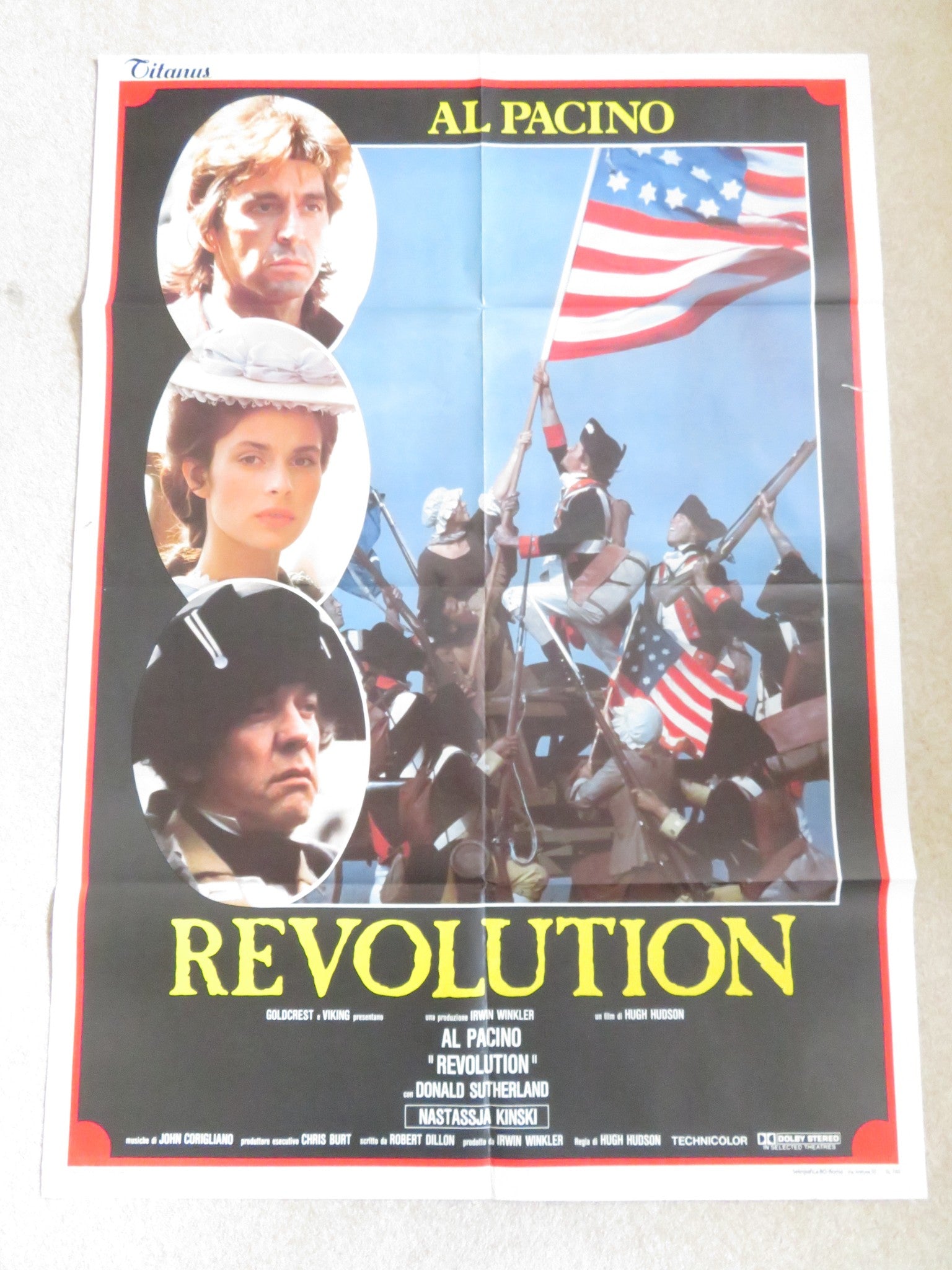 REVOLUTION ITALIAN 2 FOGLIO POSTER AL PACINO DONALD SUTHERLAND 1985 ...