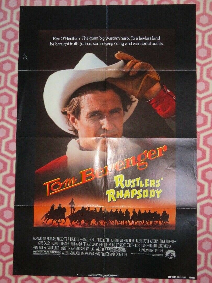 RUSTLERS RHAPSODY US ONE SHEET POSTER TOM BERENGER 1985 – Rendezvous Cinema