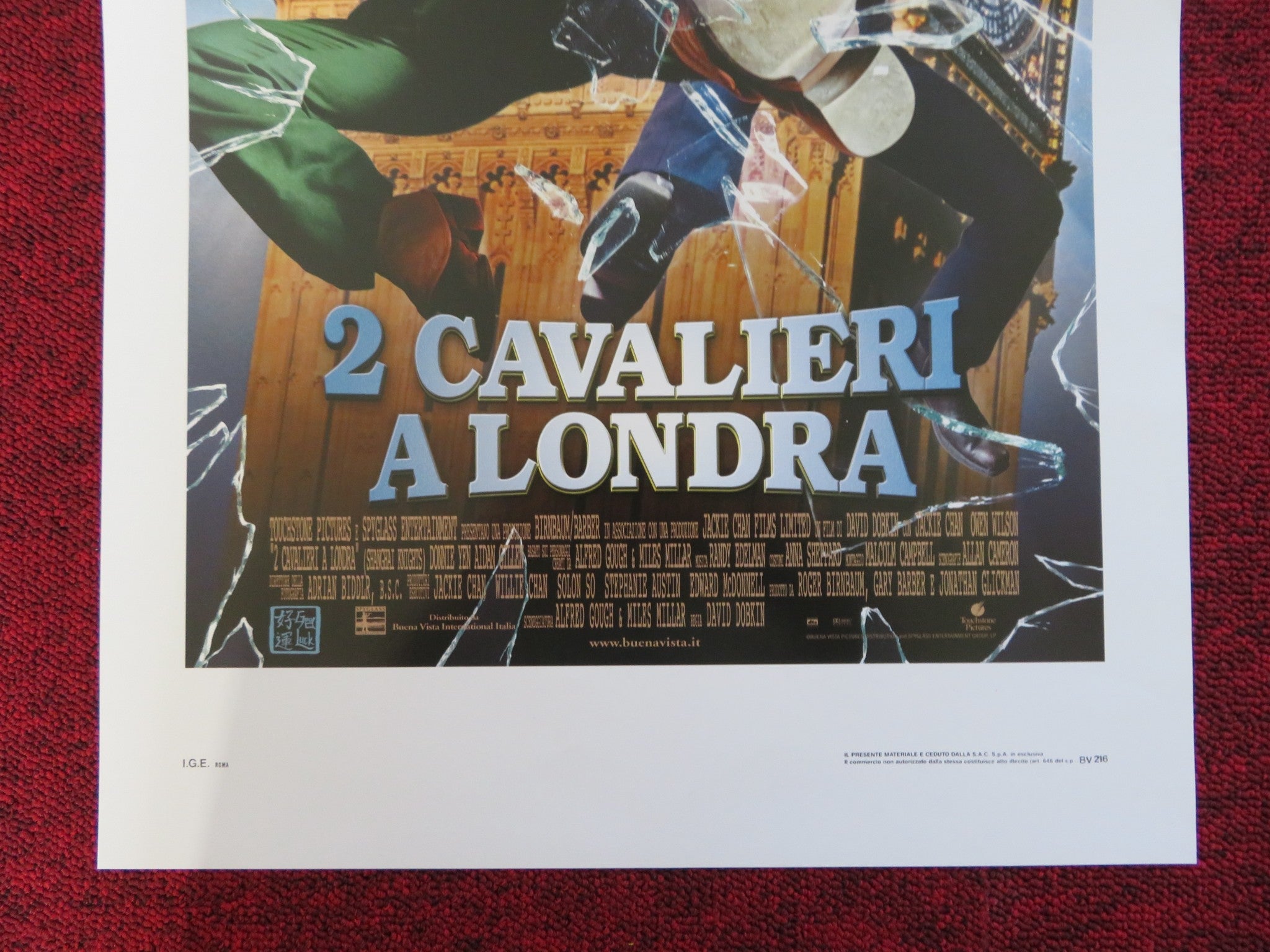 SHANGHAI KNIGHTS ITALIAN LOCANDINA POSTER JACKIE CHAN OWEN WILSON 2003 ...