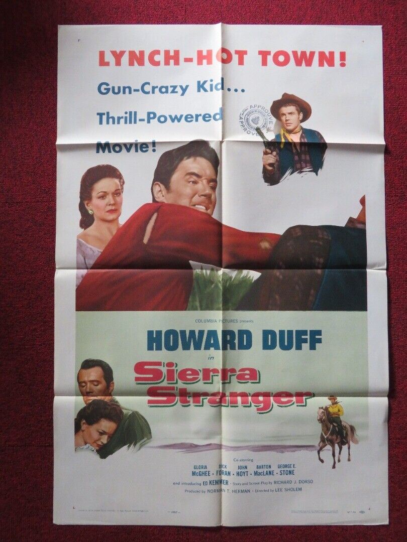 SIERRA STRANGER FOLDED US ONE SHEET POSTER HOWARD DUFF GLORIA MCGEHEE ...