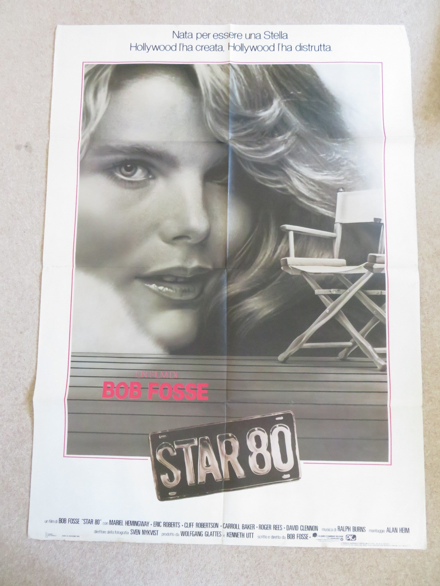 STAR 80 ITALIAN 2 FOGLIO POSTER MARIEL HEMINGWAY ERIC ROBERTS 1983 ...