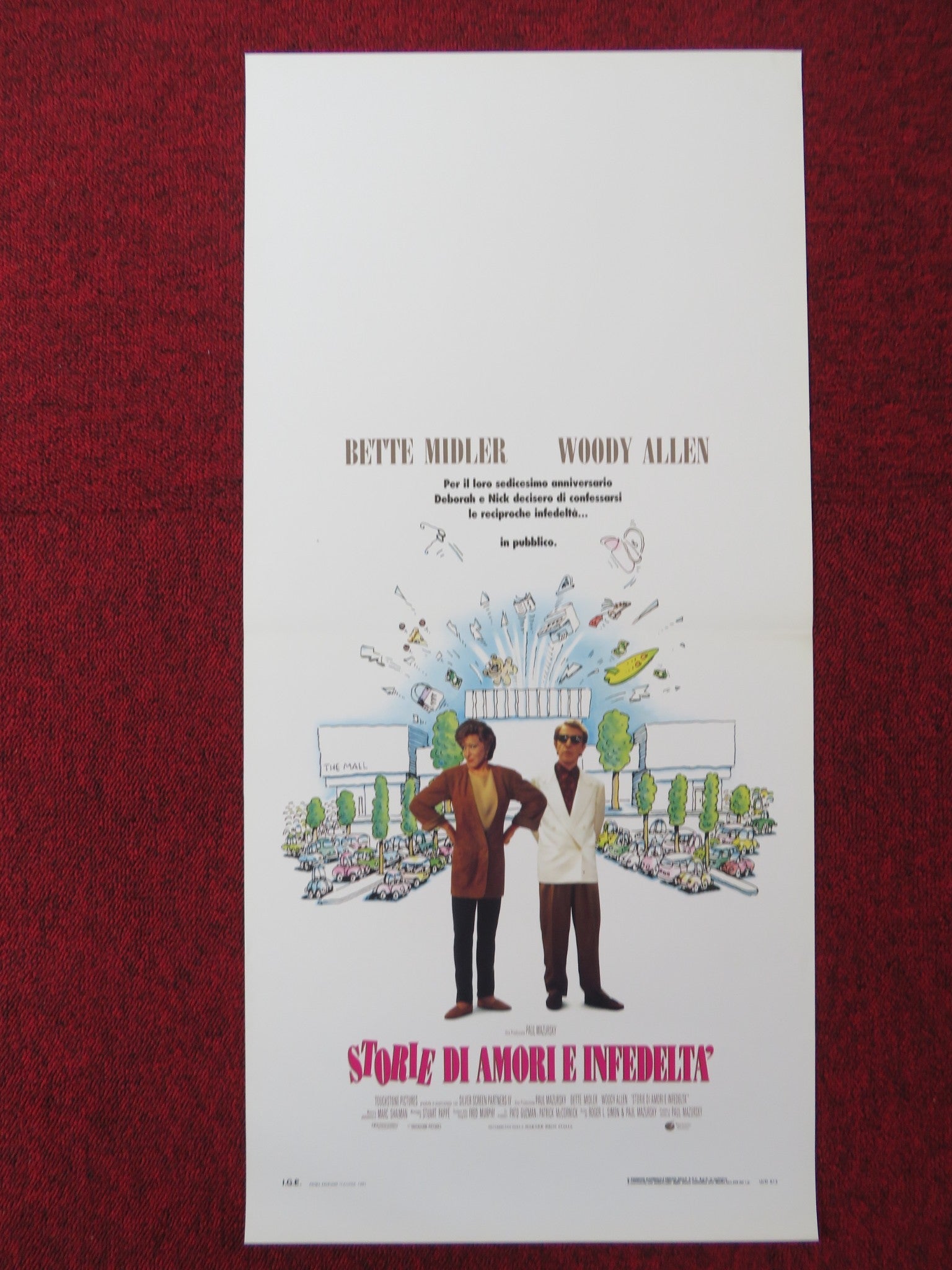 STORIE DI AMORI E INFEDELTA' ITALIAN LOCANDINA POSTER ALLEN BETTE MIDL ...