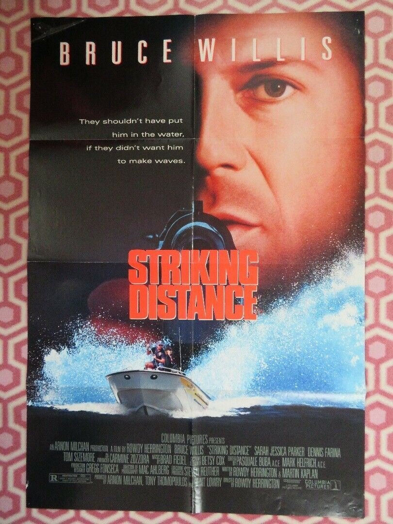 STRIKING DISTANCE US ONE SHEET POSTER BRUCE WILLIS 1993 – Rendezvous Cinema
