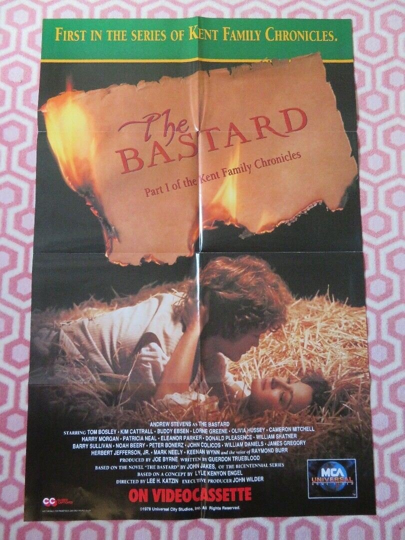THE BASTARD VIDEO VHS POSTER FOLDED ONE SHEET TV SERIES KIM CATTRALL 1 ...