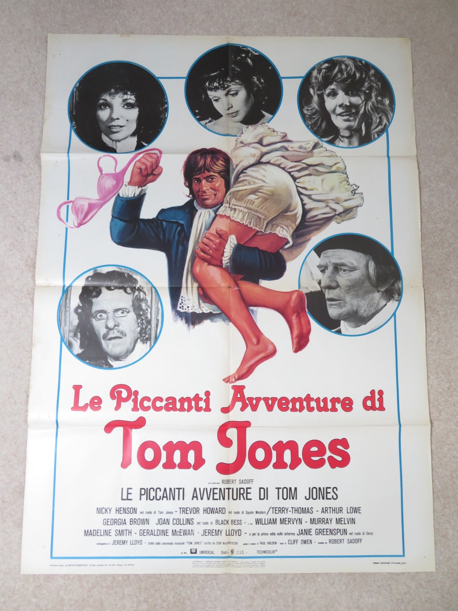 THE BAWDY ADVENTURES OF TOM JONES ITALIAN 2 FOGLIO POSTER NICKY HENSON ...