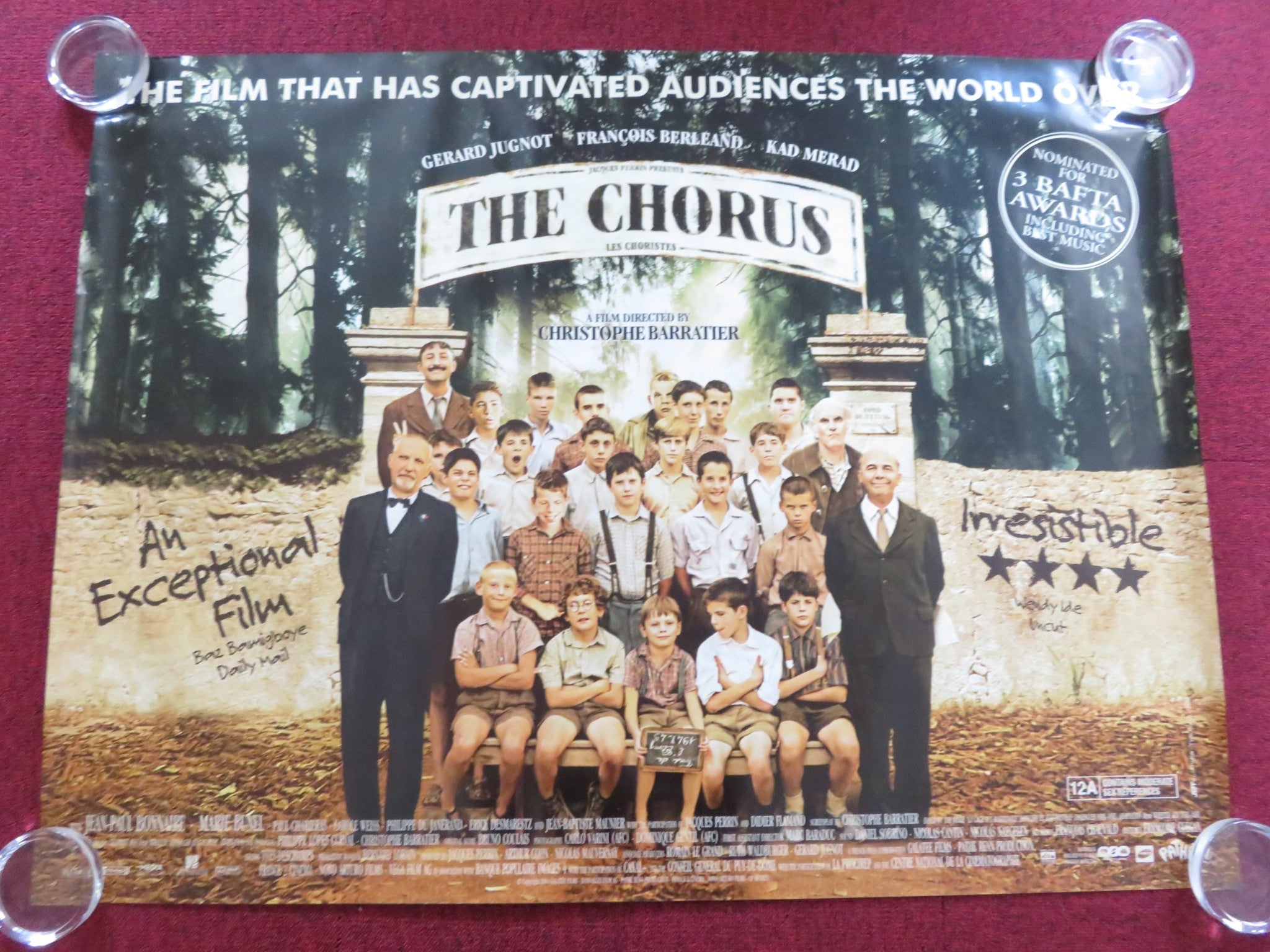 THE CHORUS UK QUAD ROLLED POSTER GERARD JUGNOT FRANCOIS BERLEAND 2004 ...